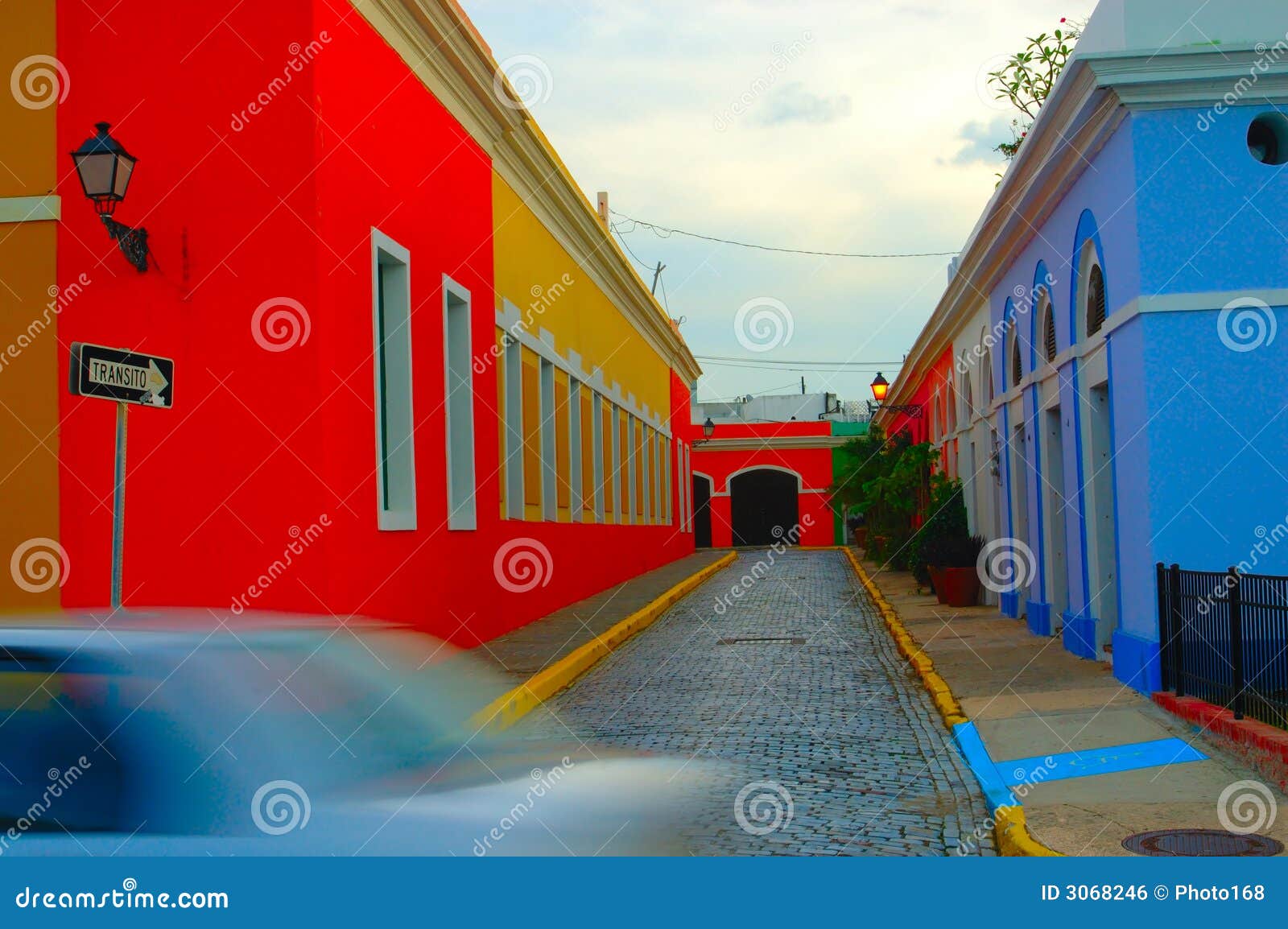 Colorful streets stock photo. Image of moving, escape - 3068246