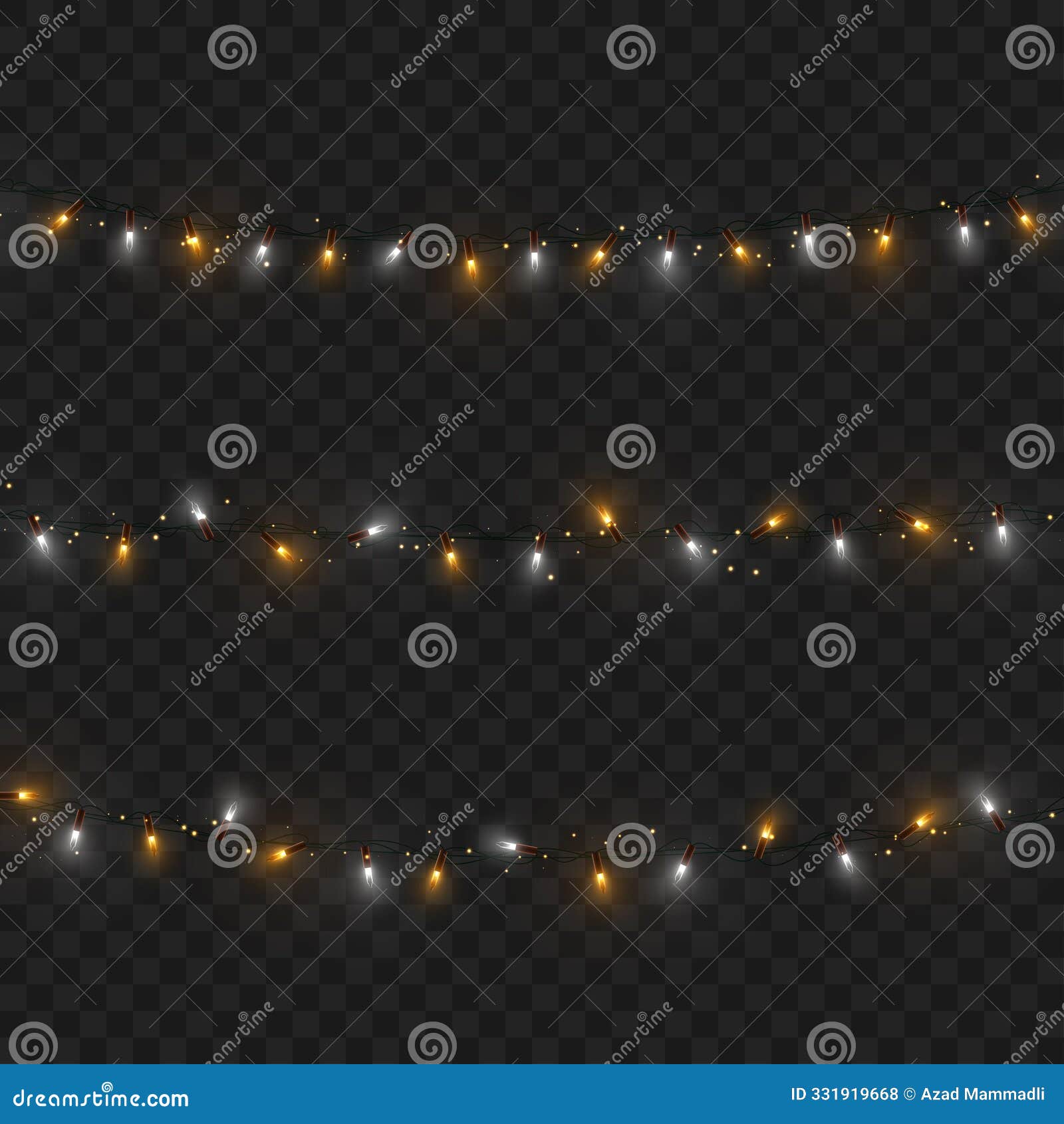 Colorful String Lights on Dark Background, Creating a Festive ...