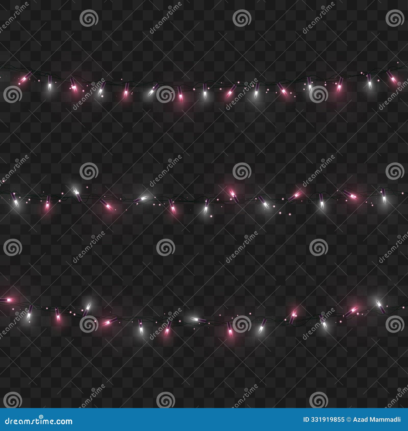 Colorful String Lights on Dark Background, Creating a Festive ...
