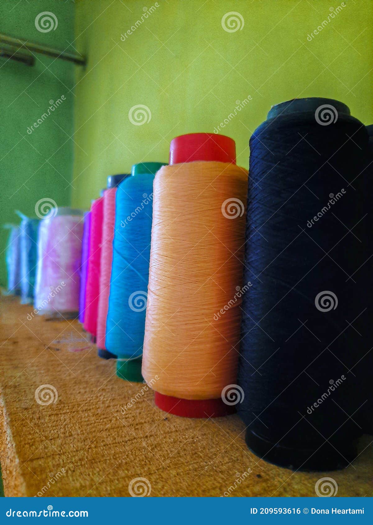A Colorful String of Twisted Threads Stock Photo - Image of colorful ...