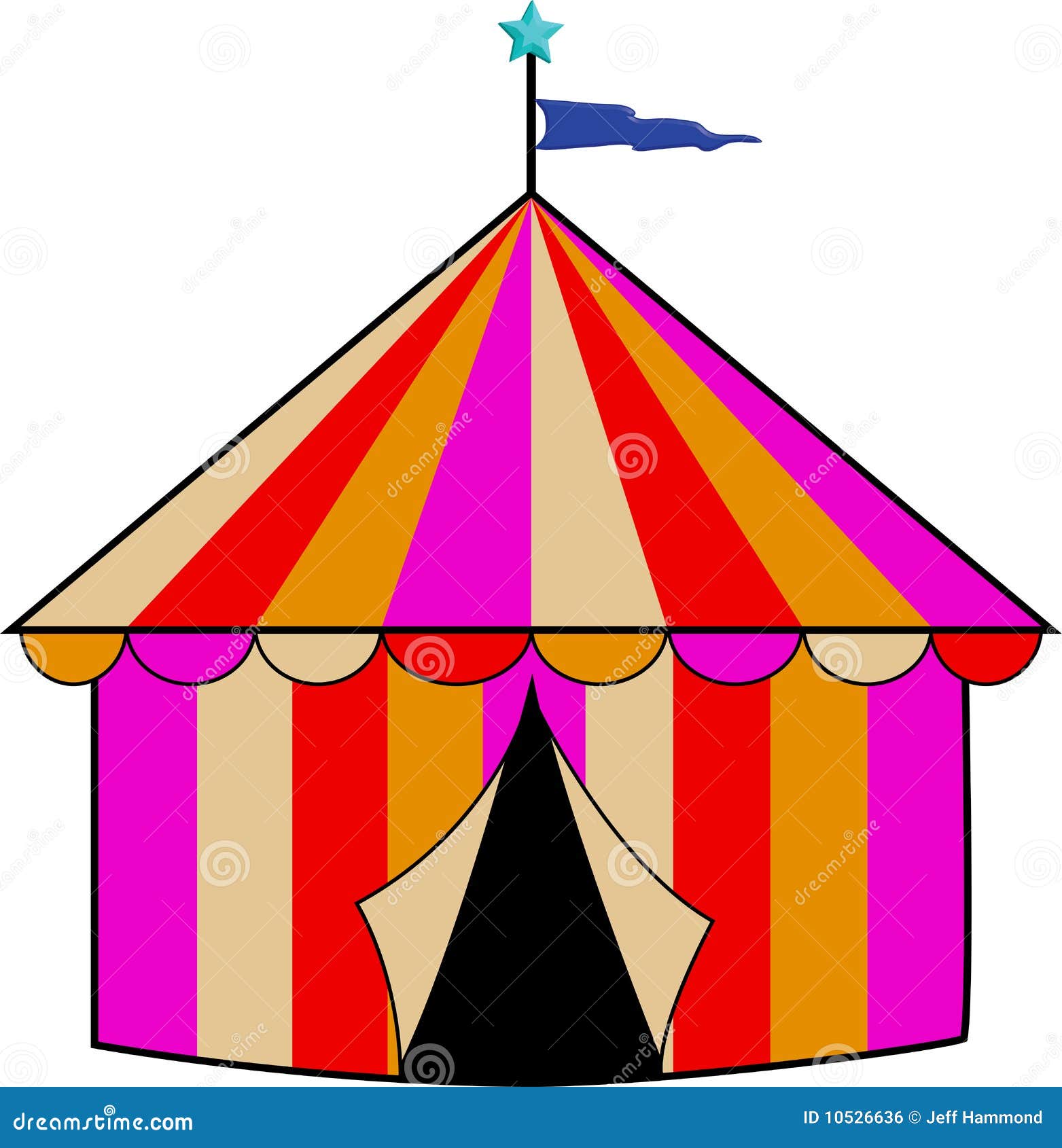 Purple Circus Vector Illustration | CartoonDealer.com #24806992