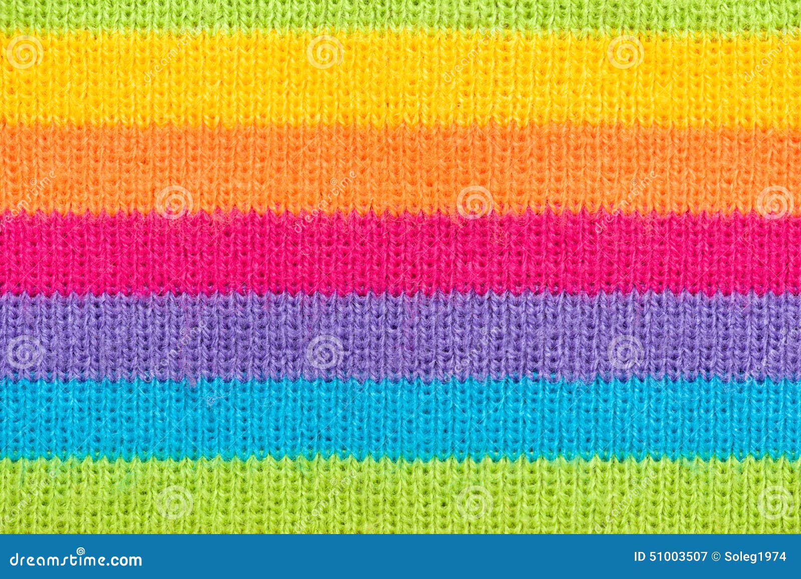 Colorful Striped Knitted Wool Stock Image - Image of purple, material ...