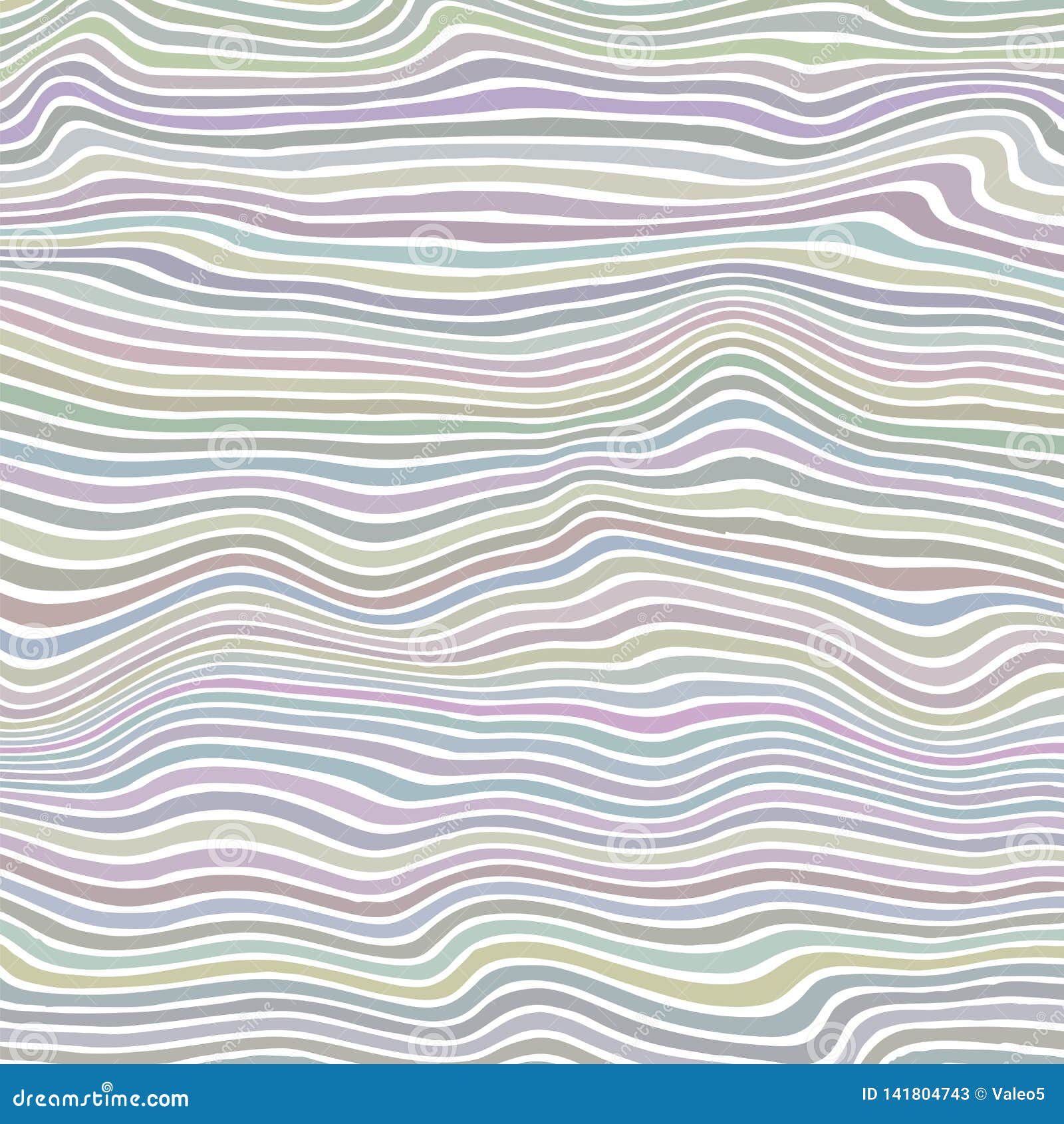 Colorful Striped Pattern. Wavy Colored Ribbons. Curvy Lines Texture ...