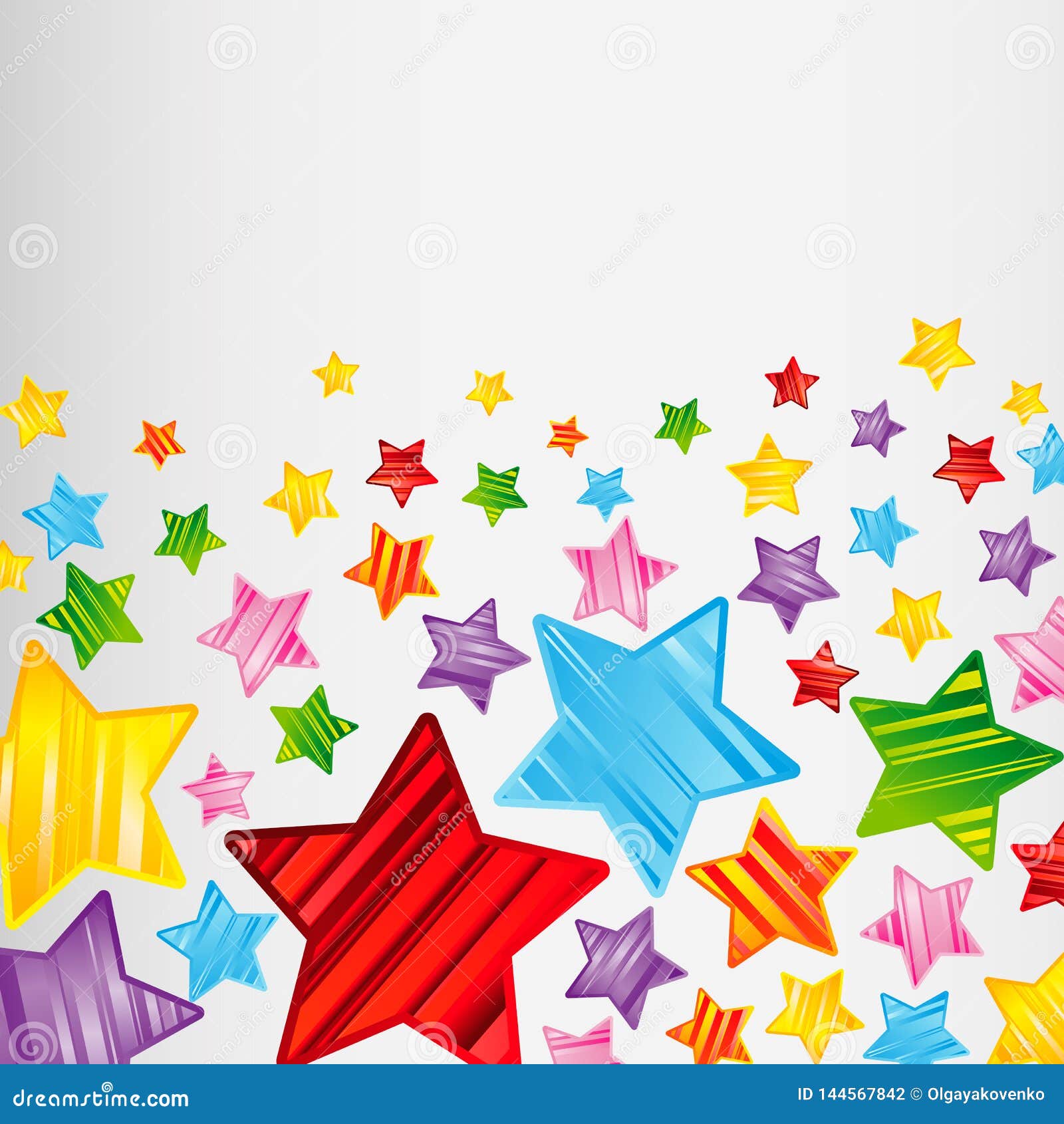 Colorful Striped Stars Background, Abstract Vector Design Pattern ...