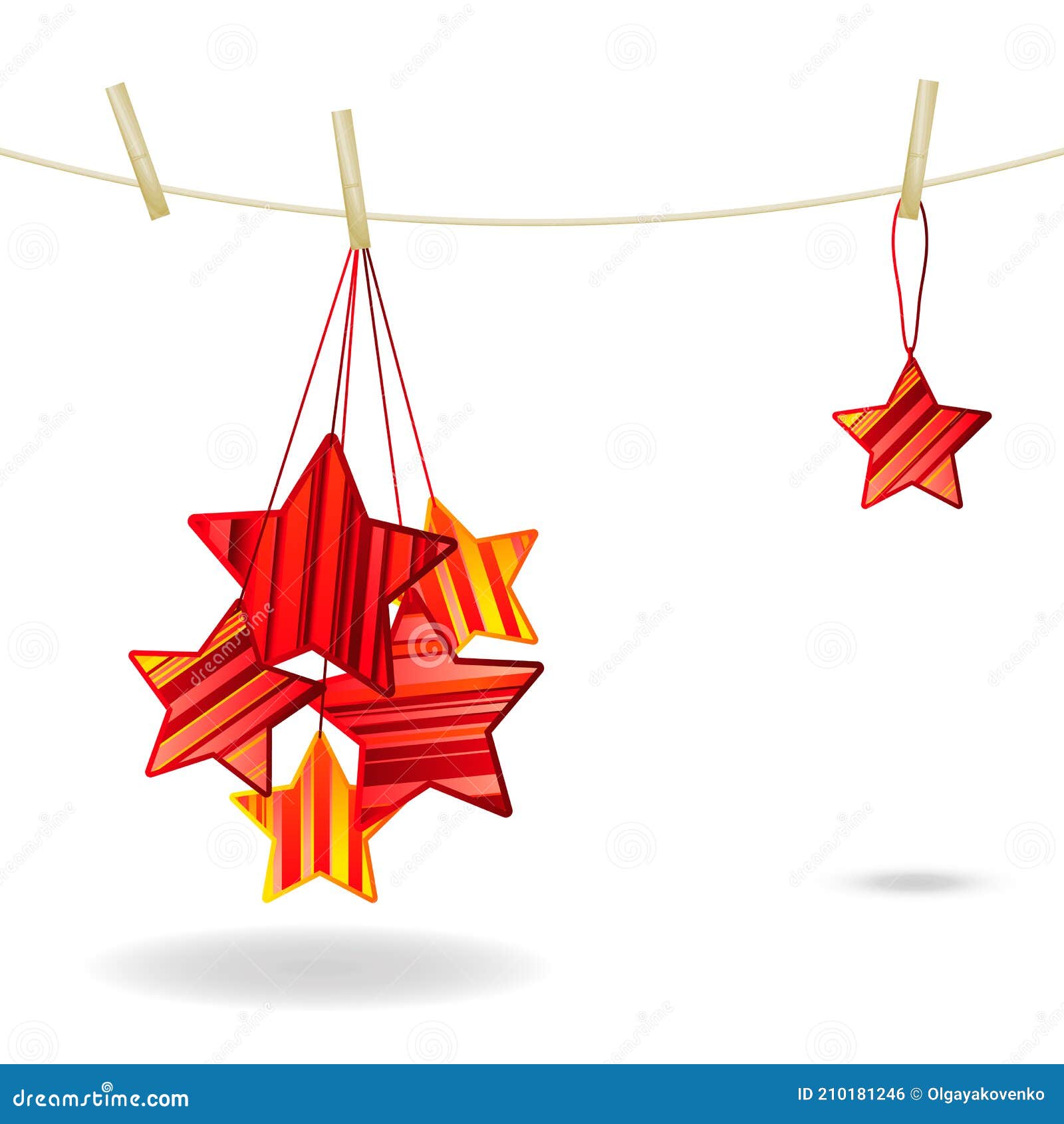 Colorful Striped Stars Background, Abstract Design Pattern Stock Vector ...