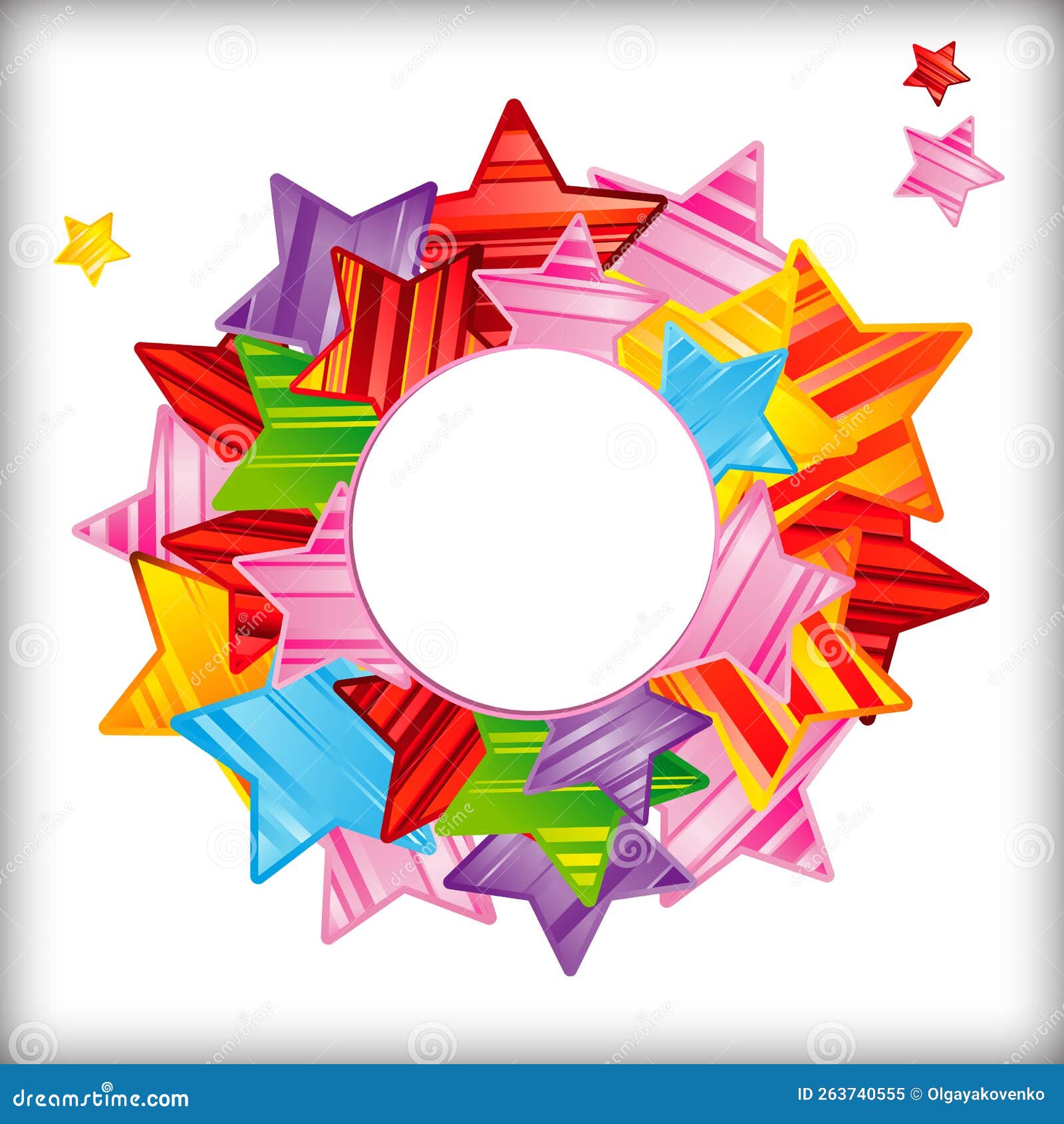 Colorful Striped Stars Background, Abstract Design Pattern, Bright ...