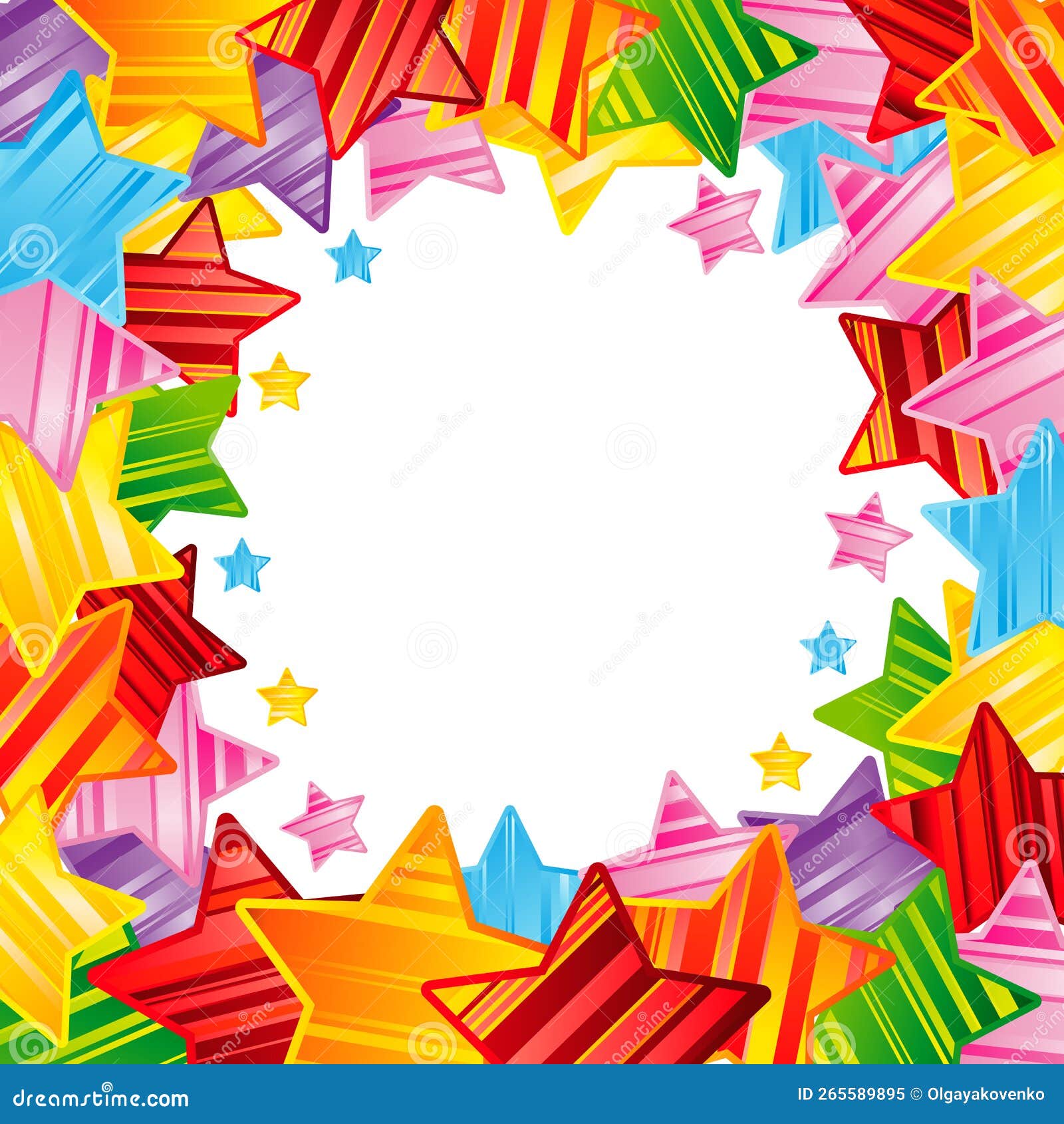 Colorful Striped Stars Background, Abstract Design Pattern, Bright ...