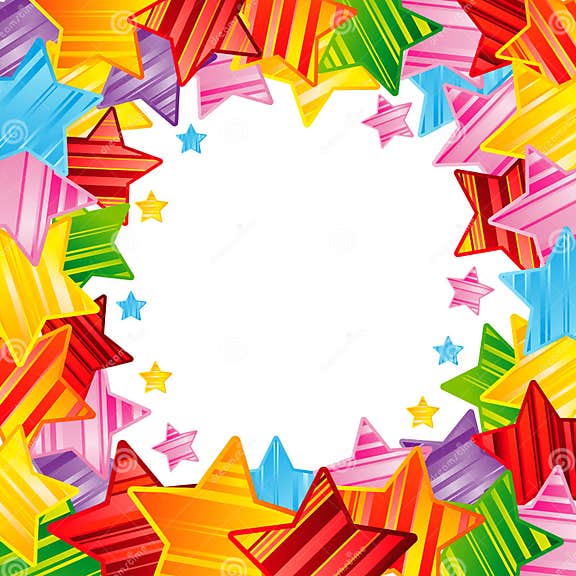Colorful Striped Stars Background, Abstract Design Pattern, Bright ...