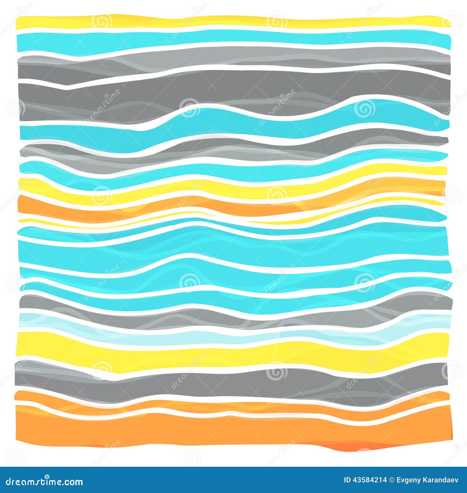 Colorful Striped Wave Background Stock Vector - Illustration of ...
