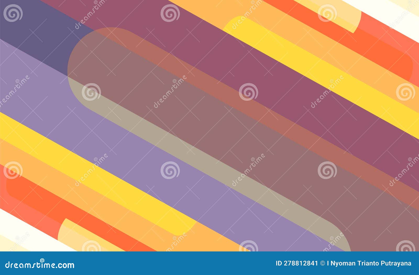 Colorful Stripes Background. Rounded Shape Stock Vector - Illustration ...