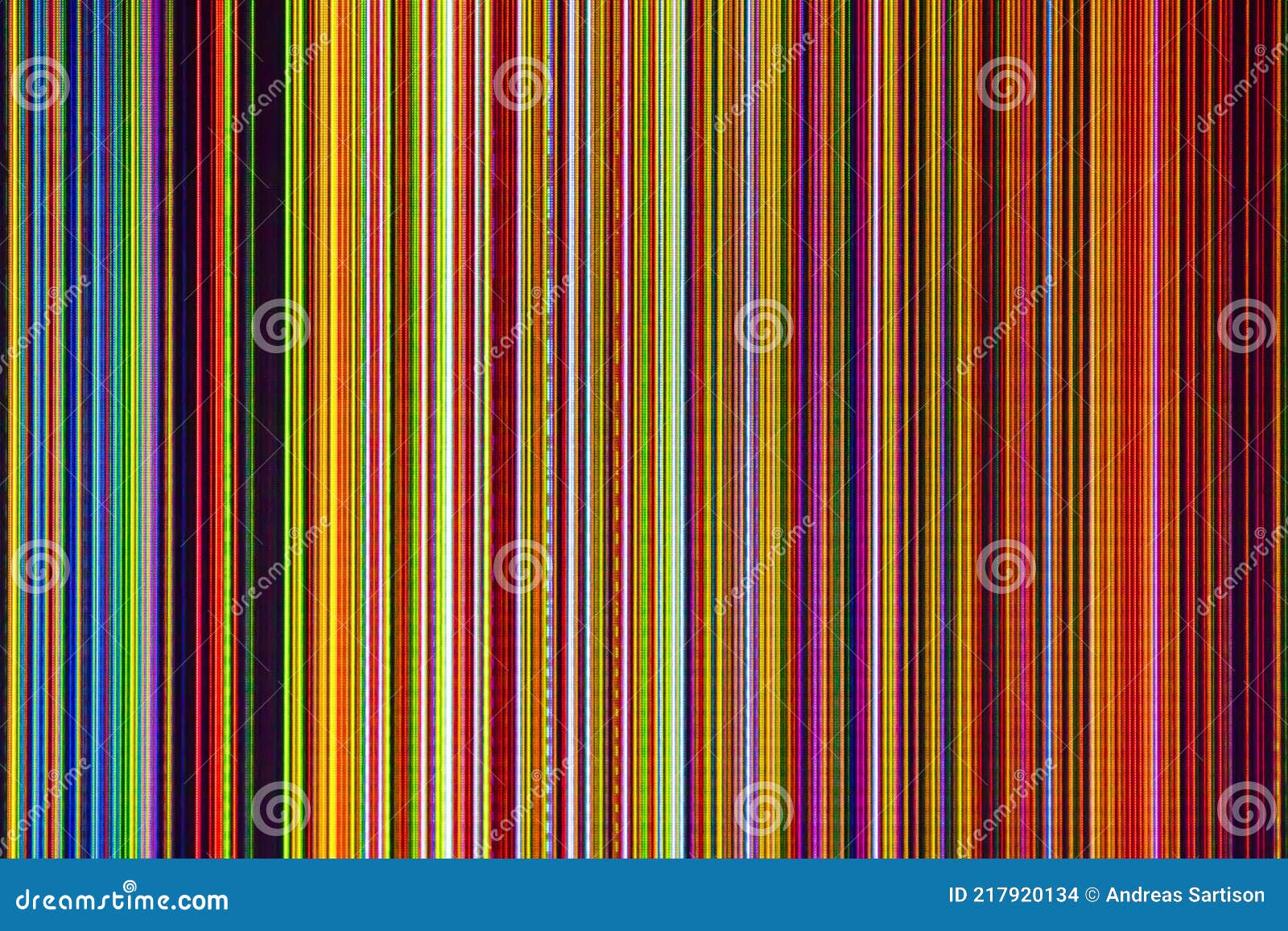 Colorful Stripes on a Broken LCD TV Screen Stock Photo - Image of ...