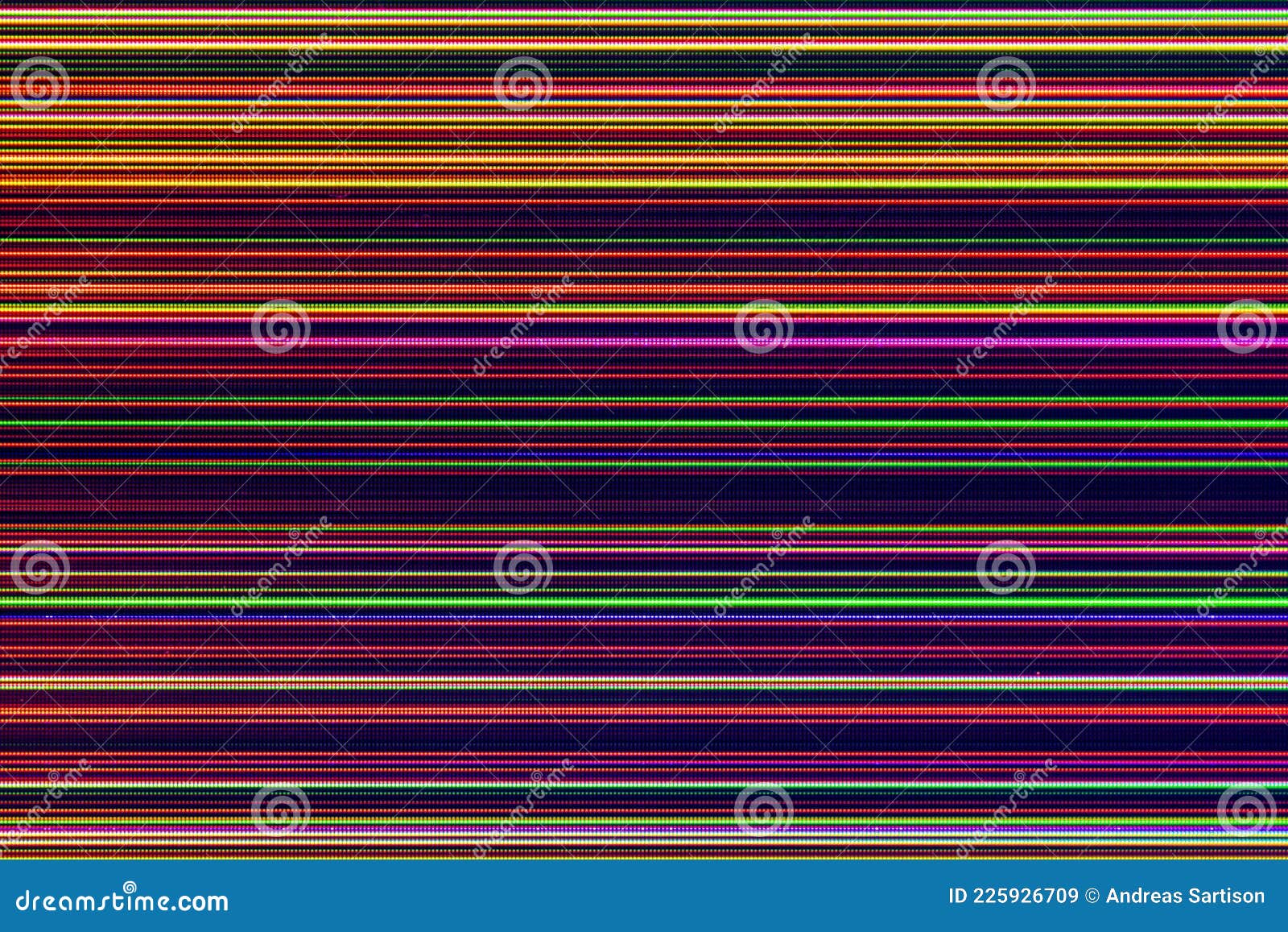 Colorful Stripes on a Broken LCD TV Screen Stock Image - Image of ...