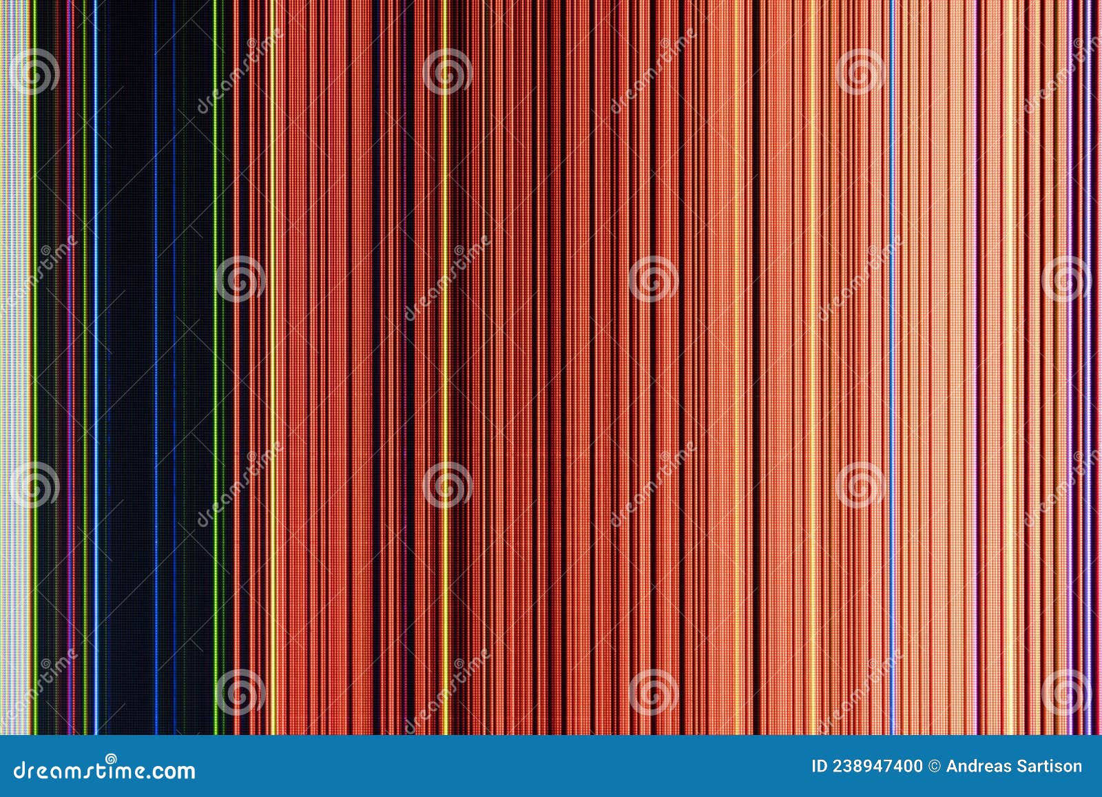 Colorful Stripes on a Broken LCD TV Screen Stock Photo - Image of ...