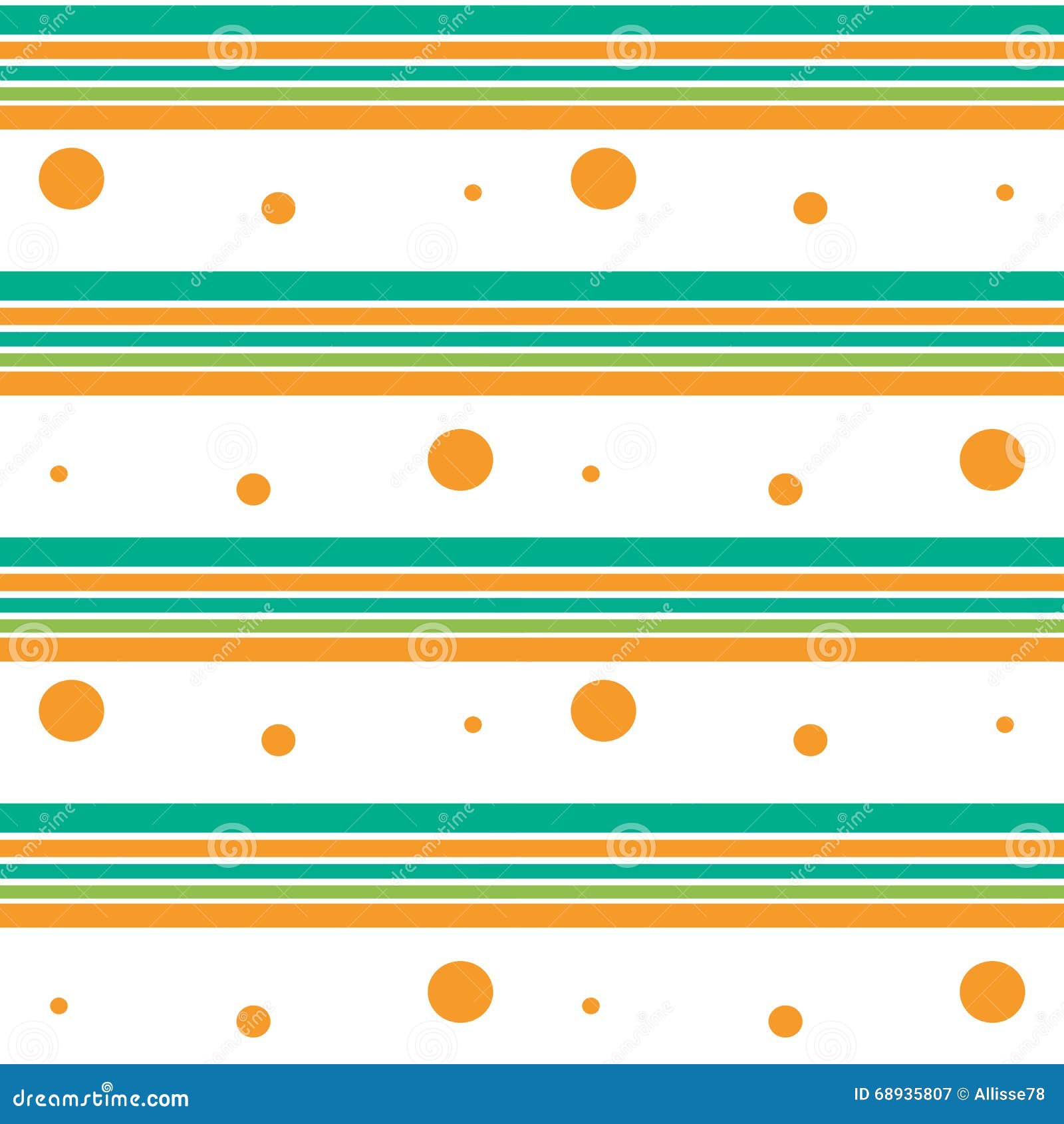 Colorful Stripes and Circles Seamless Pattern Background Illustration ...