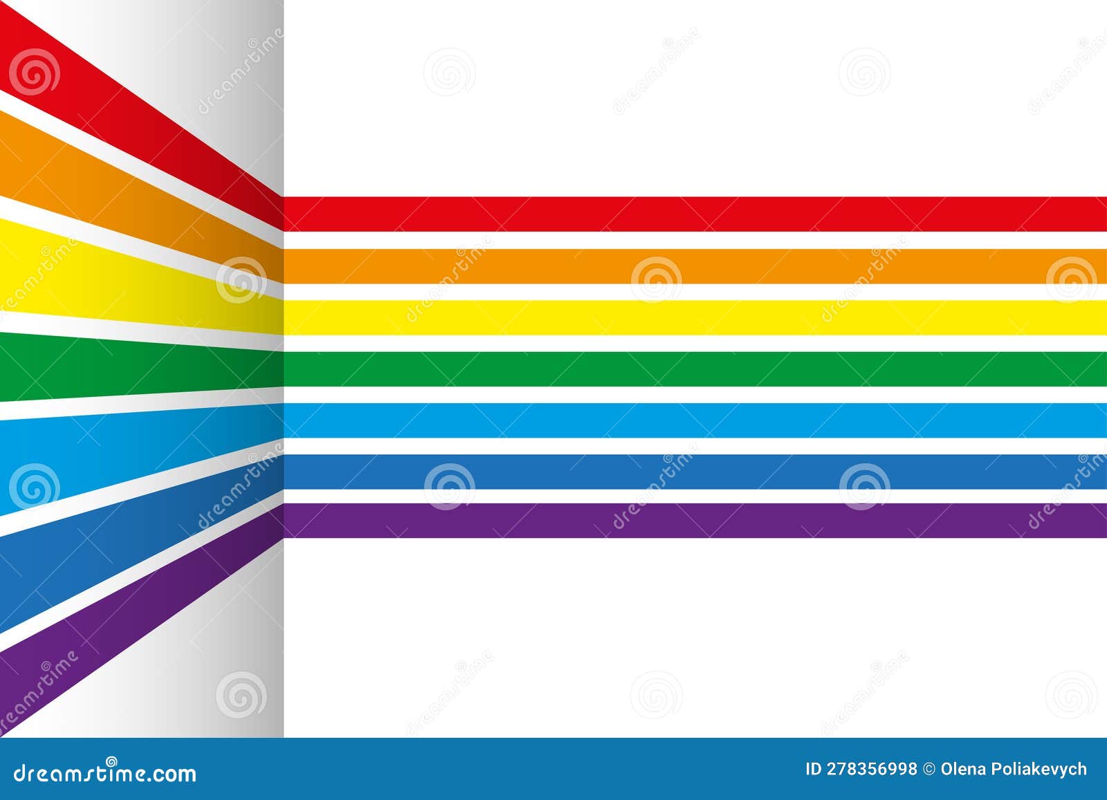 Colorful Stripes Dimensional Effect. Cover Concept. Gradient Rainbow ...