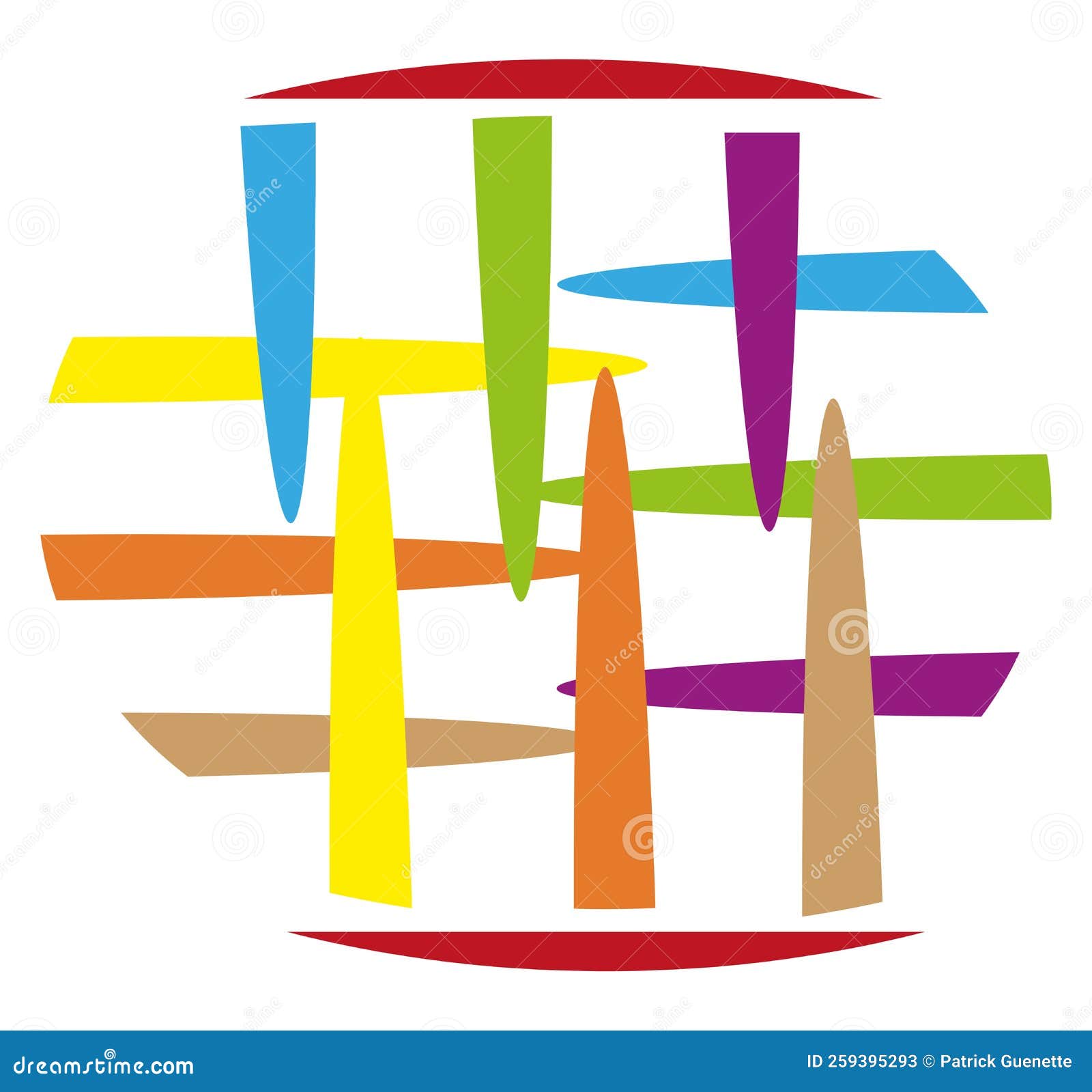 Colorful Stripes Logo, Icon Stock Vector - Illustration of sign ...