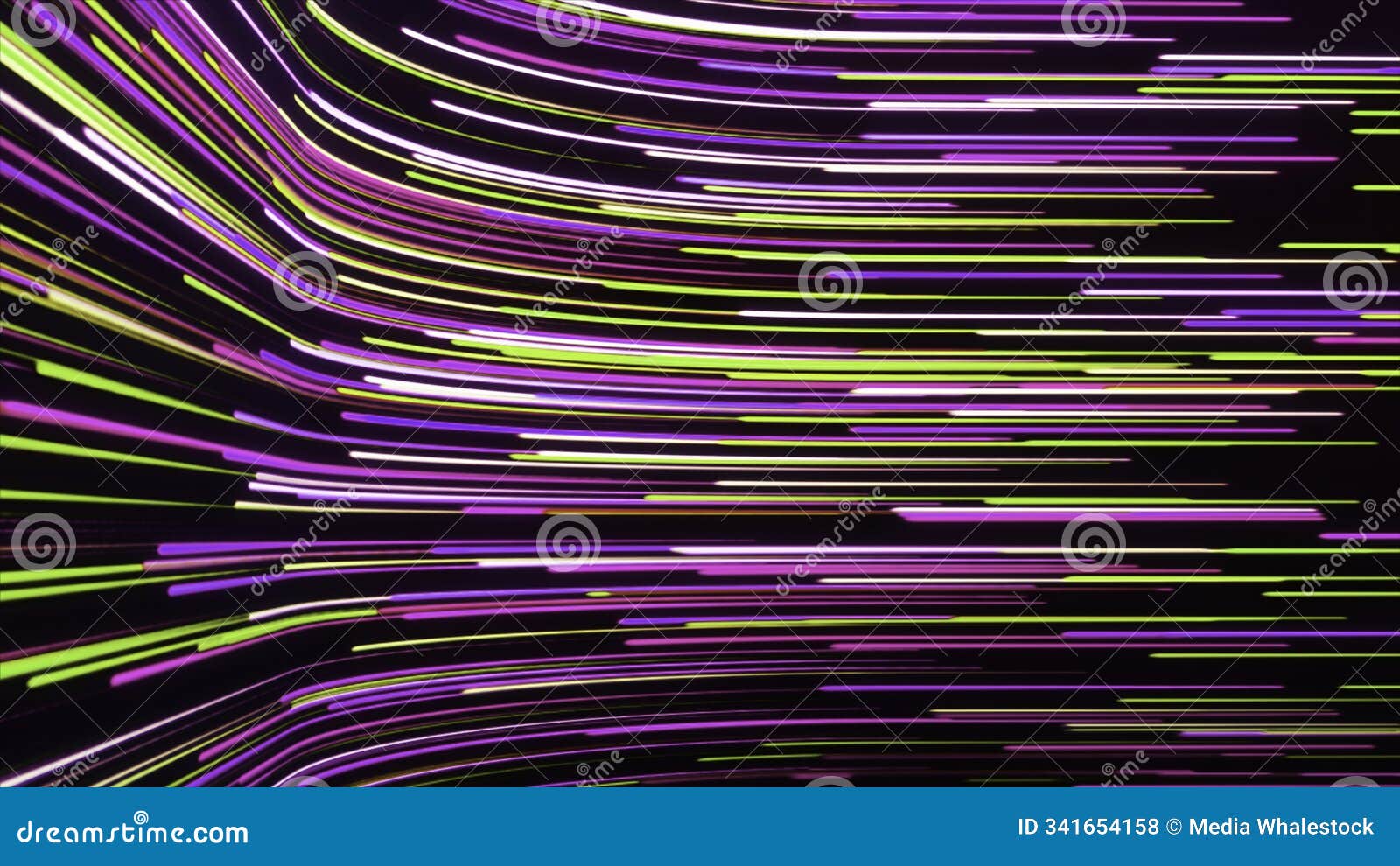 Colorful Stripes Move in Curved Stream. Motion. Beautiful Curved Stream ...