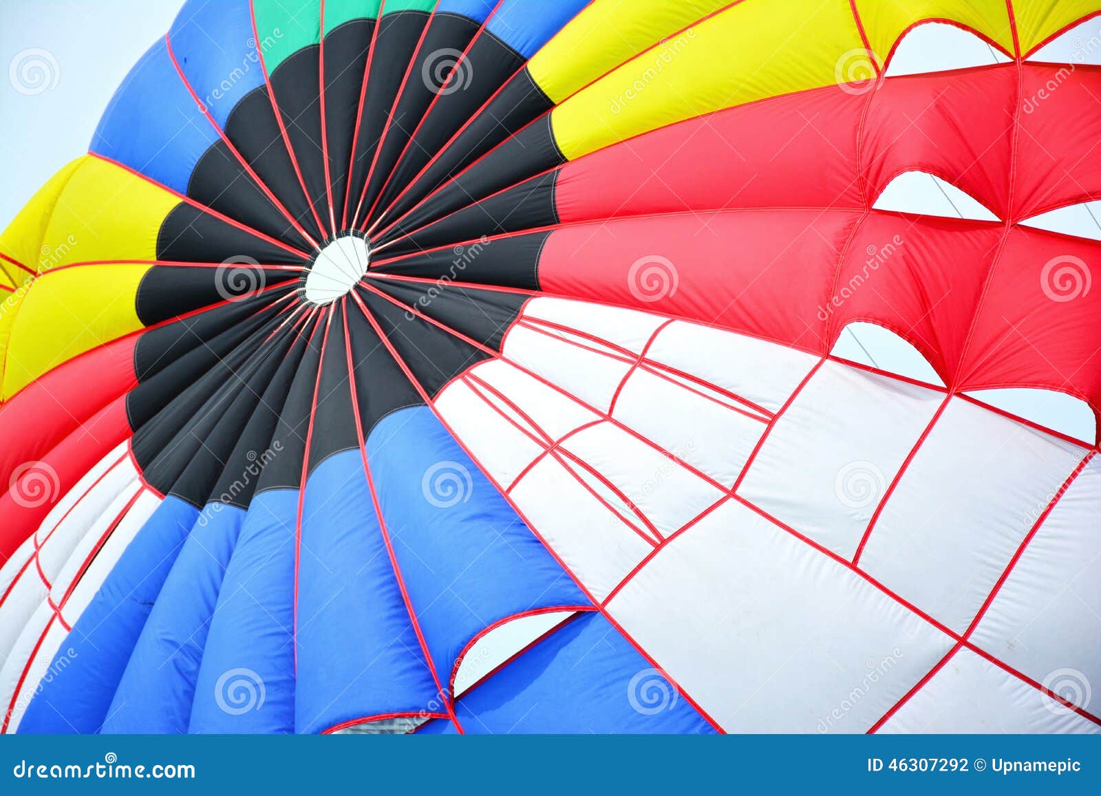 Colorful Stripes of Parachute. Stock Photo - Image of closeup, high ...