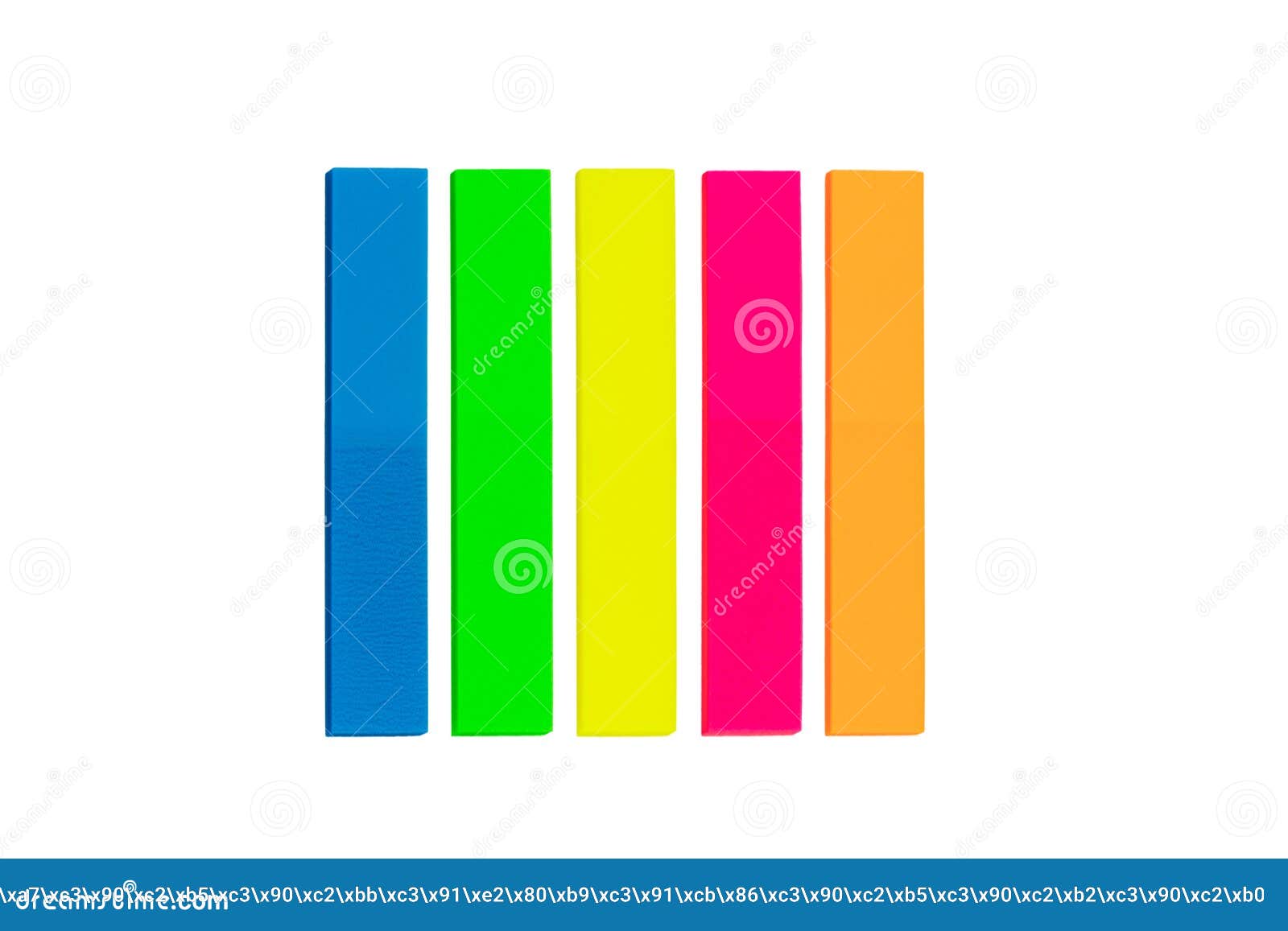 Colorful Strips of Paper, Sticky Bookmarks Arranged in the Form of an ...