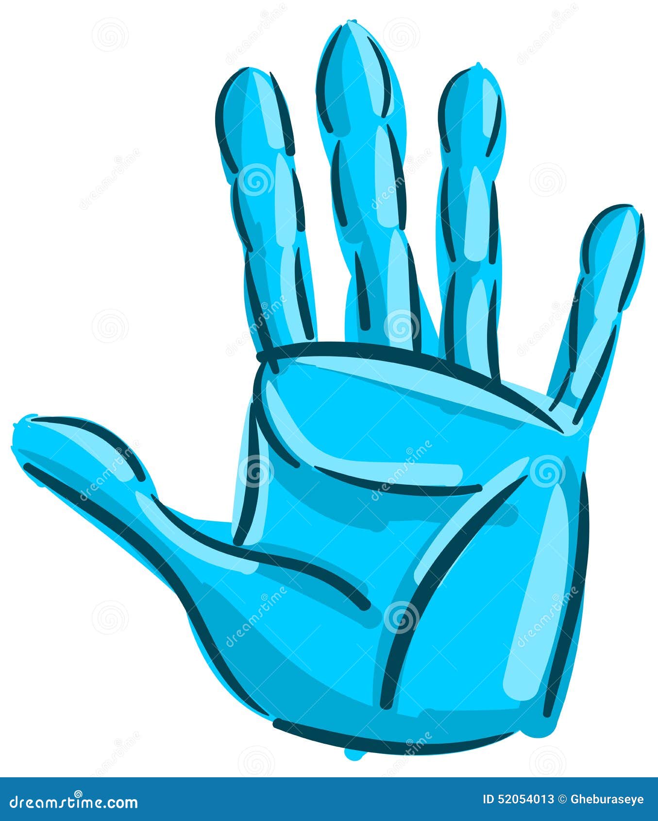 Colorful Stylized Hand Isolated Stock Vector - Illustration of future ...