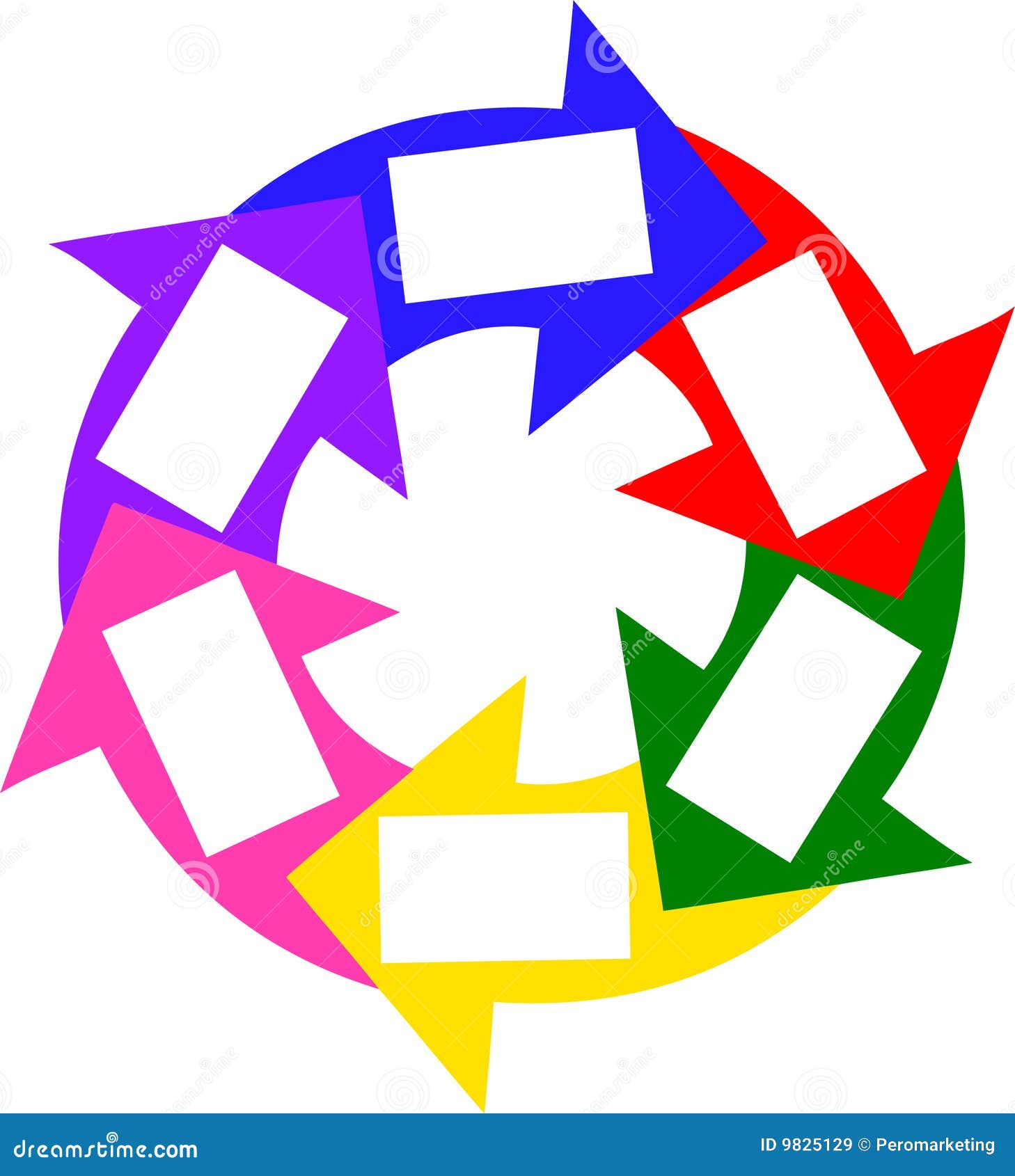 Colorful Success Pie Chart Vector Illustration | CartoonDealer.com ...