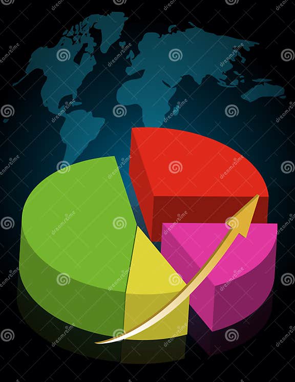 Colorful success pie chart stock vector. Illustration of data - 17751806