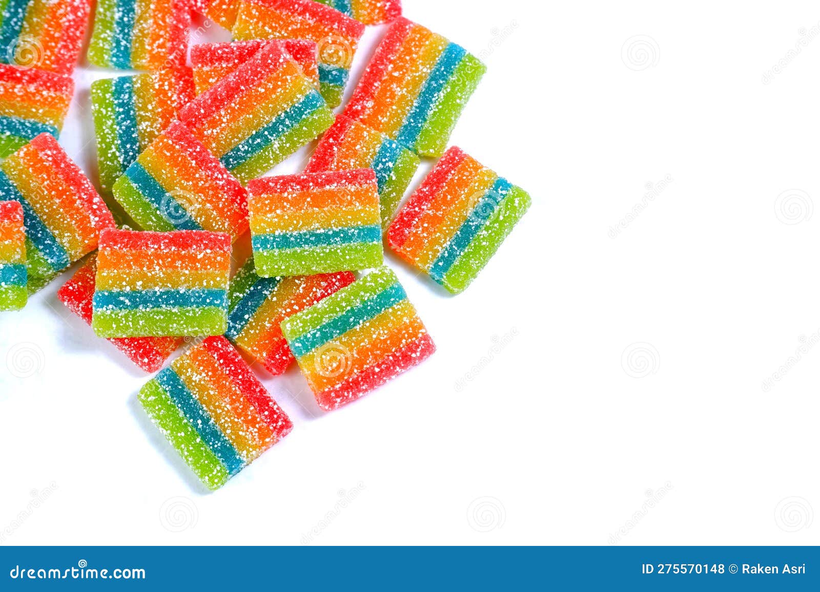 Colorful Sugar Candys on a White Background Stock Photo - Image of ...