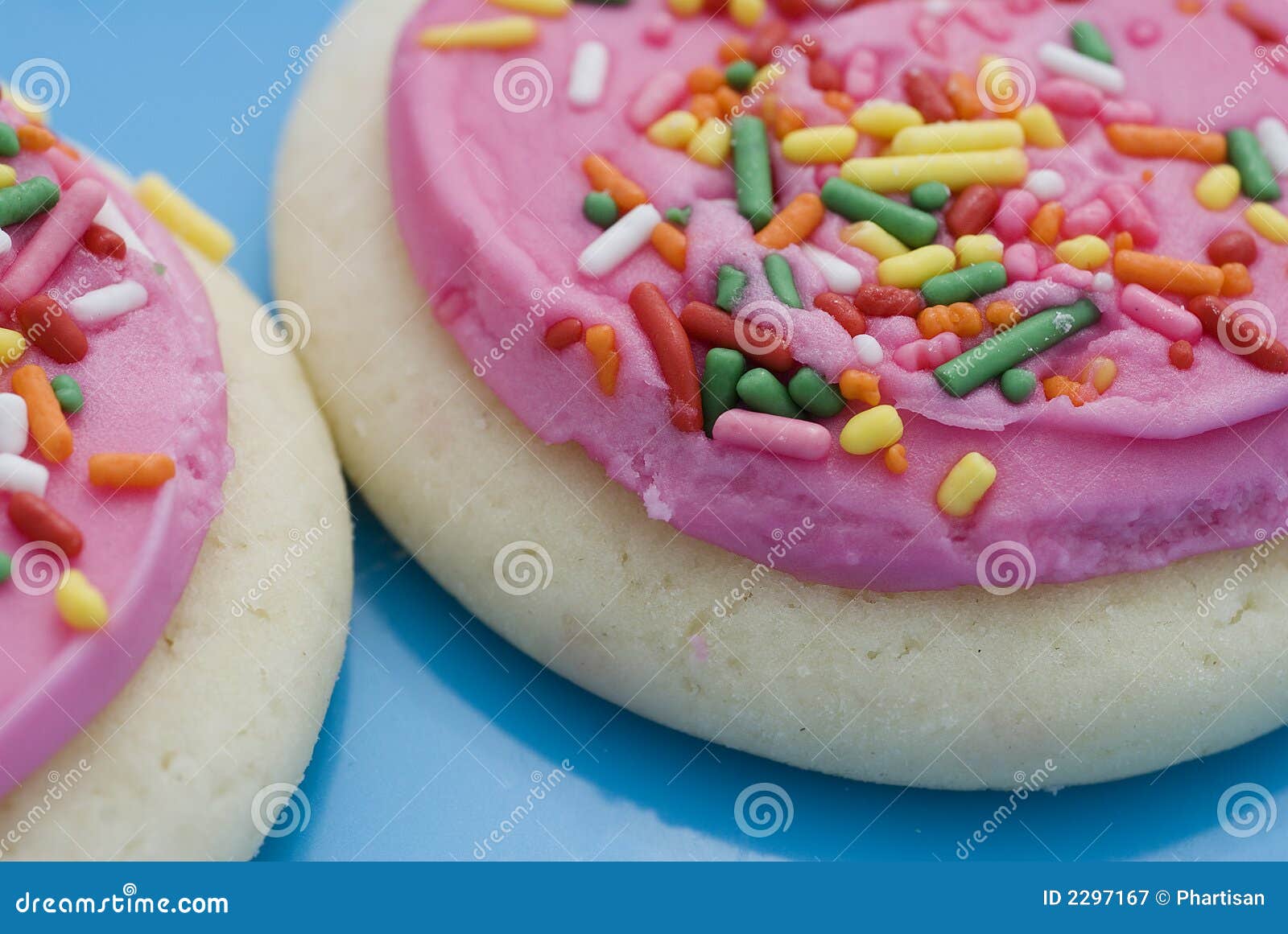 Colorful Sugar Cookies stock image. Image of macro, goods - 2297167