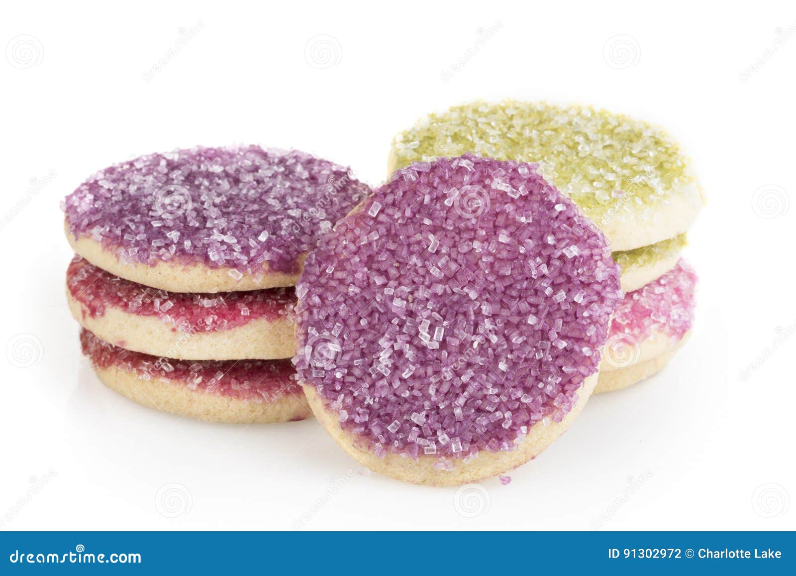 Colorful Sugar Cookies stock photo. Image of goods, biscuit - 91302972