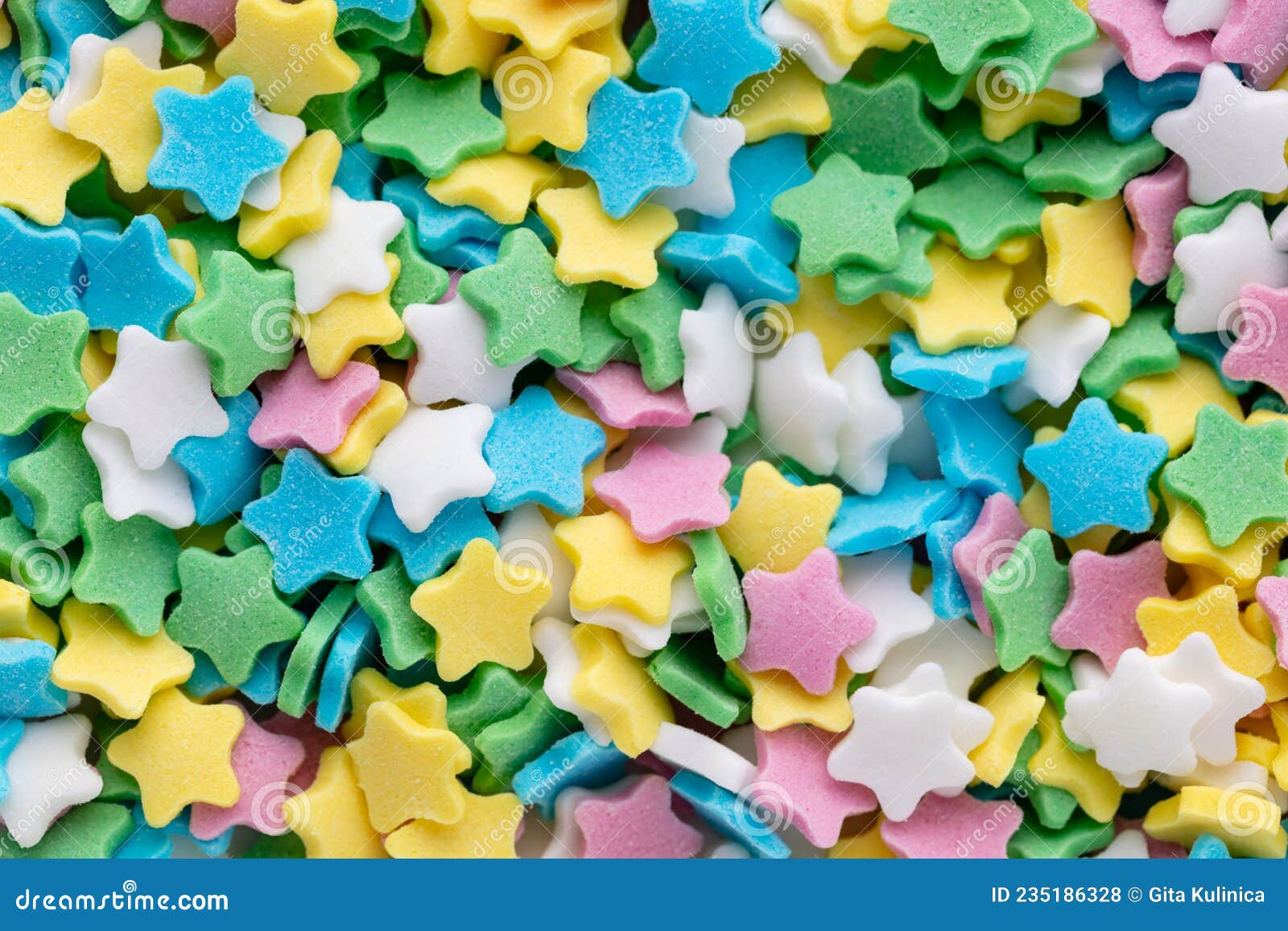 Colorful Sugar Star Sprinkles Background Stock Photo - Image of ...