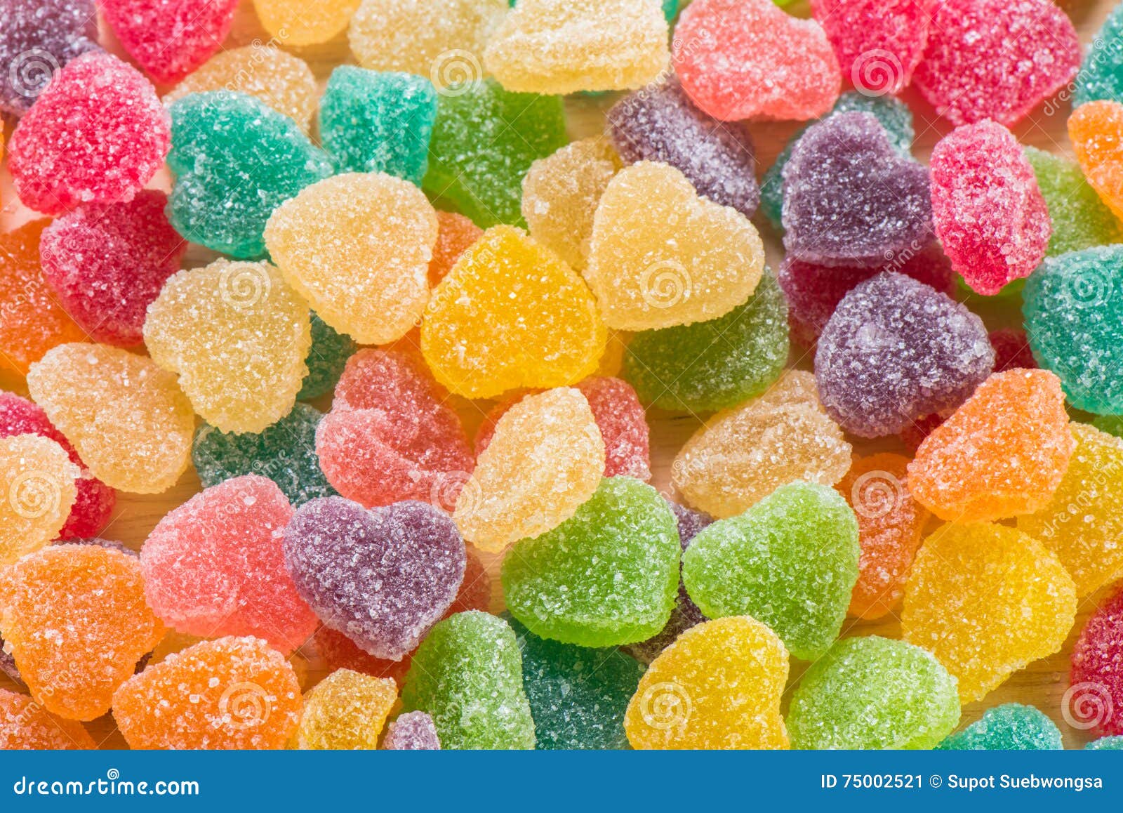 Colorful Sugary Candy Heart Shape Stock Image - Image of flavor ...
