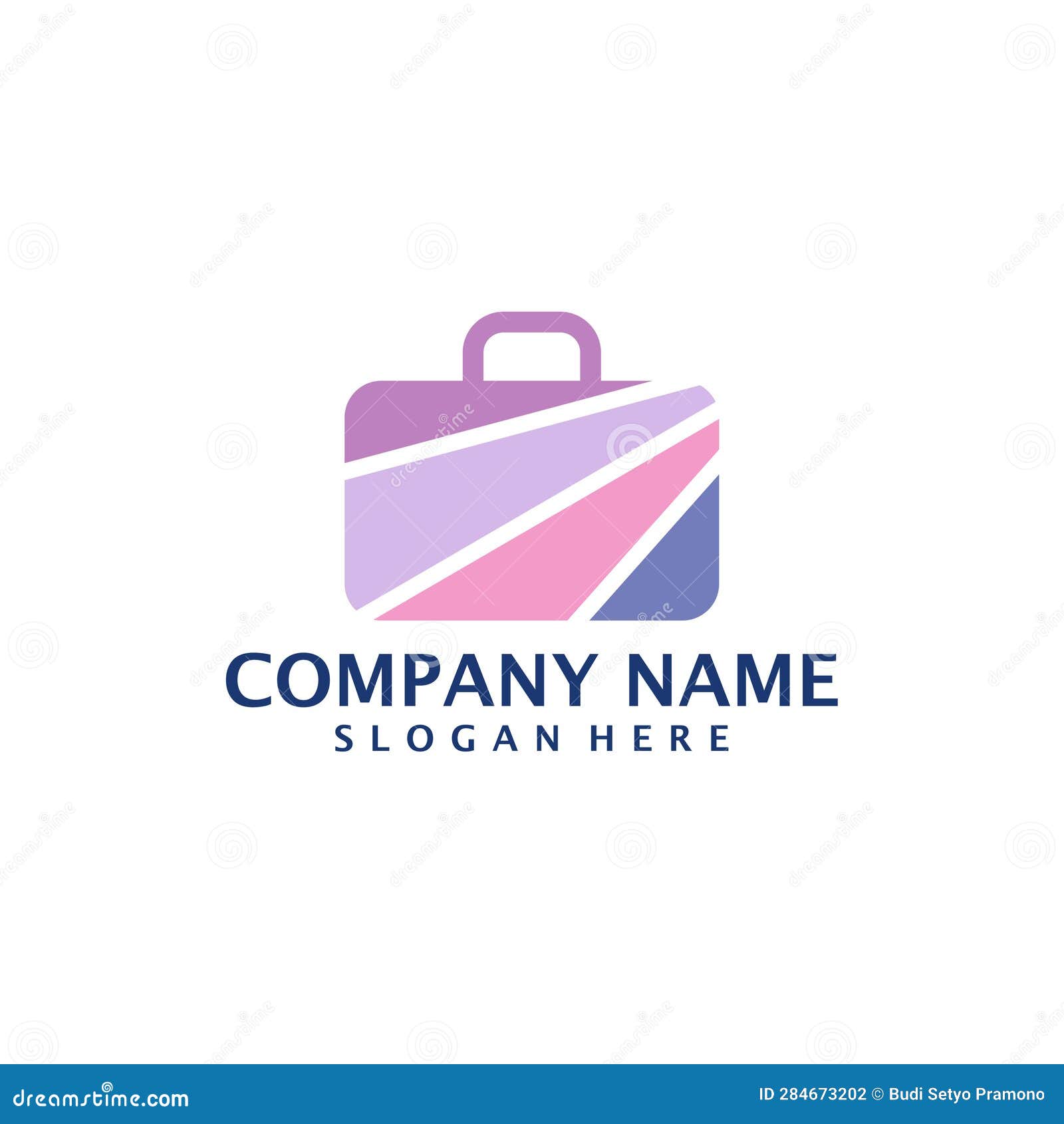 Colorful Suitcase Logo Design Vector. Suitcase Logo Design Template ...