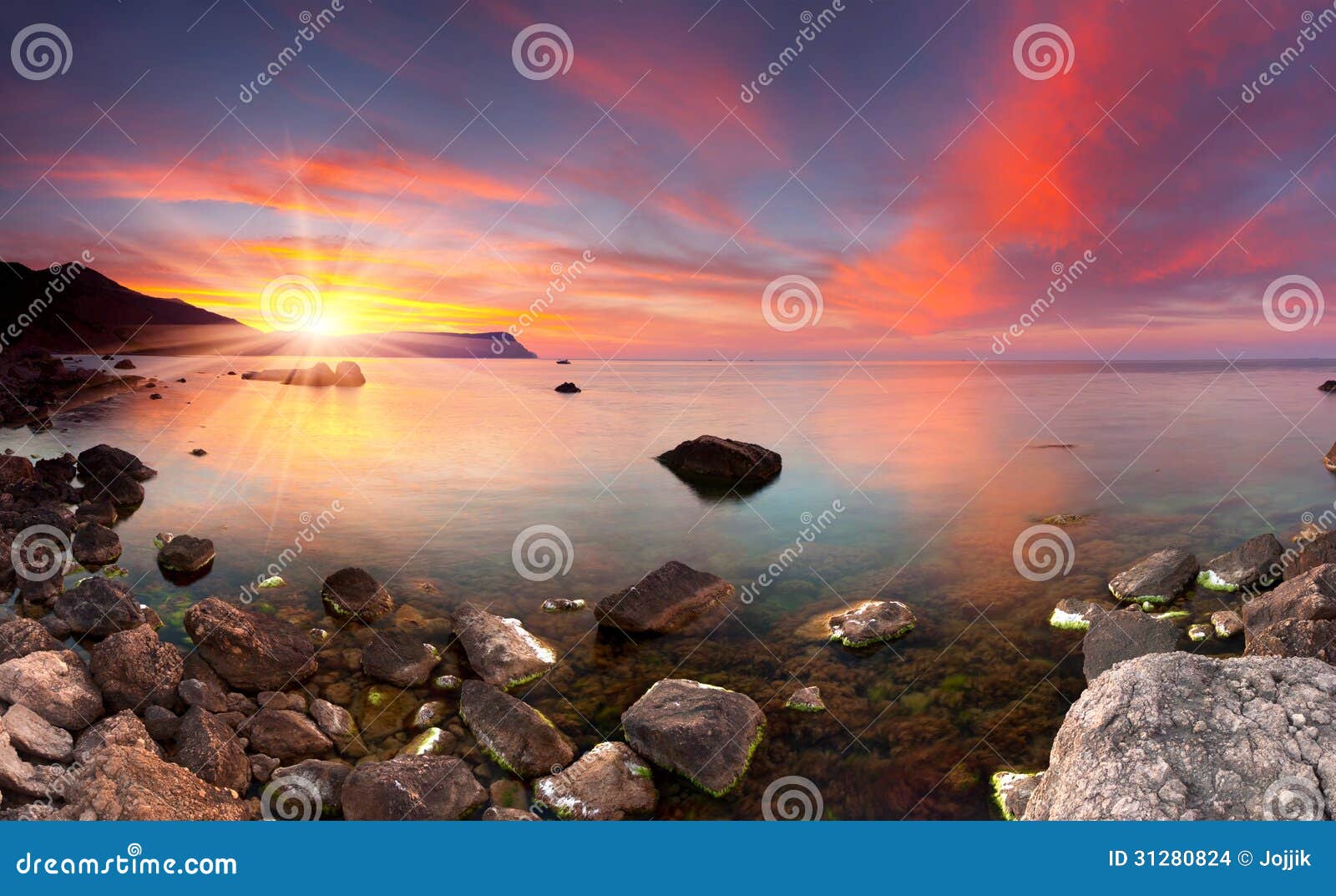 Colorful summer seascape stock photo. Image of outdoor - 31280824