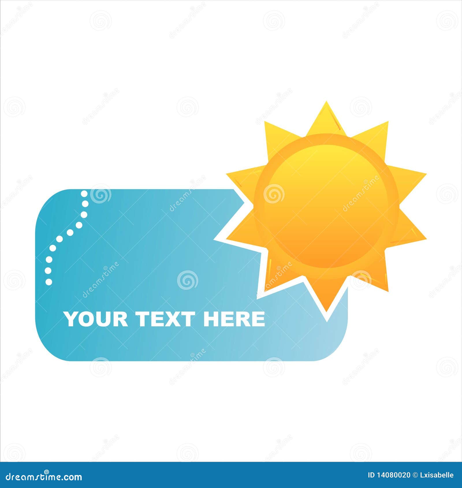 Colorful sun frame stock vector. Illustration of cloud - 14080020