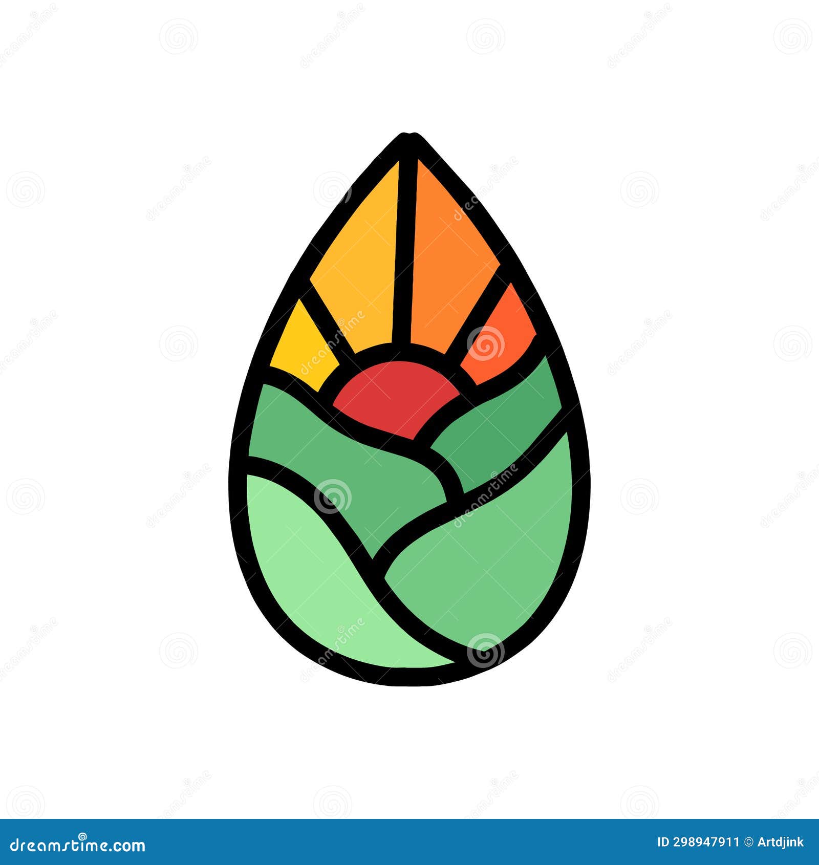 Colorful Sun Logo Vector Design Illustration Emblem Stock Vector ...