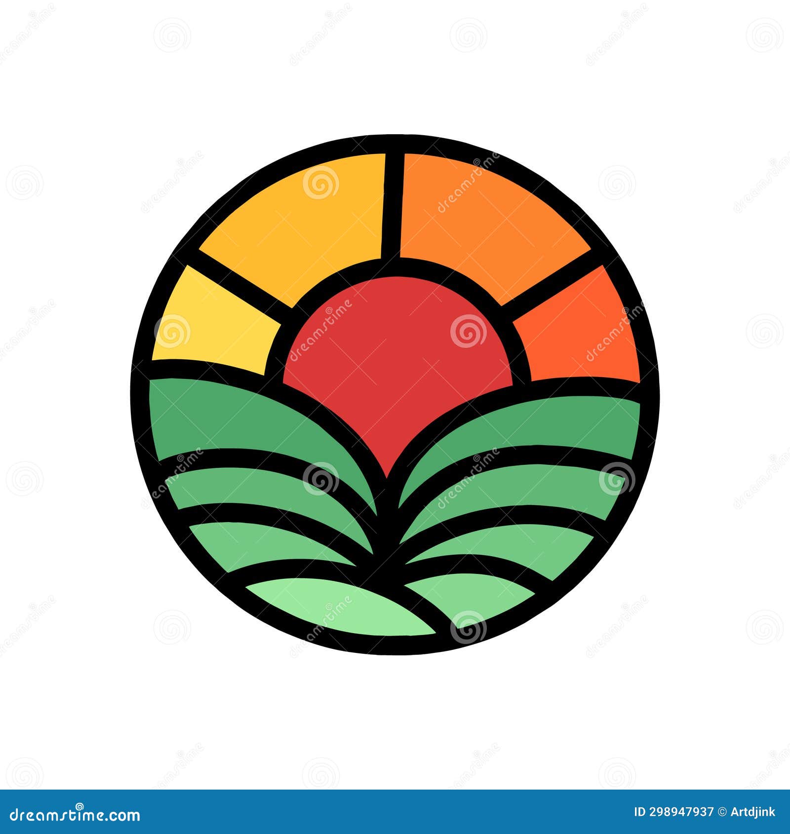 Colorful Sun Logo Vector Design Illustration Emblem Stock Vector ...