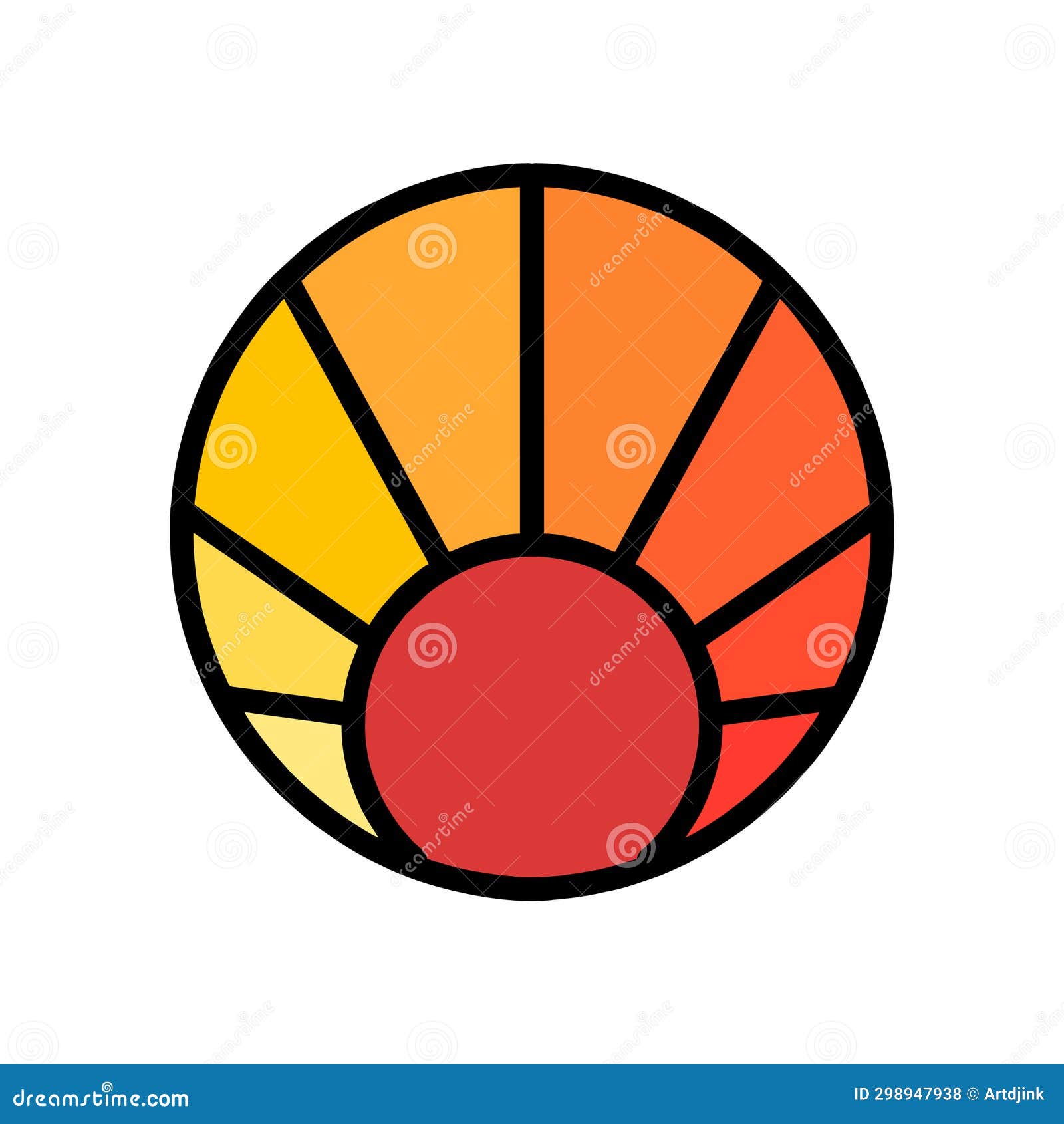Colorful Sun Logo Vector Design Illustration Emblem Stock Illustration ...