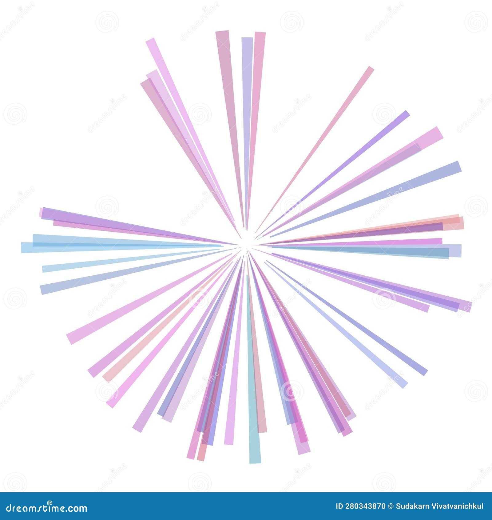 Colorful Sunburst Circle Illustration. Stock Photo - Illustration of ...