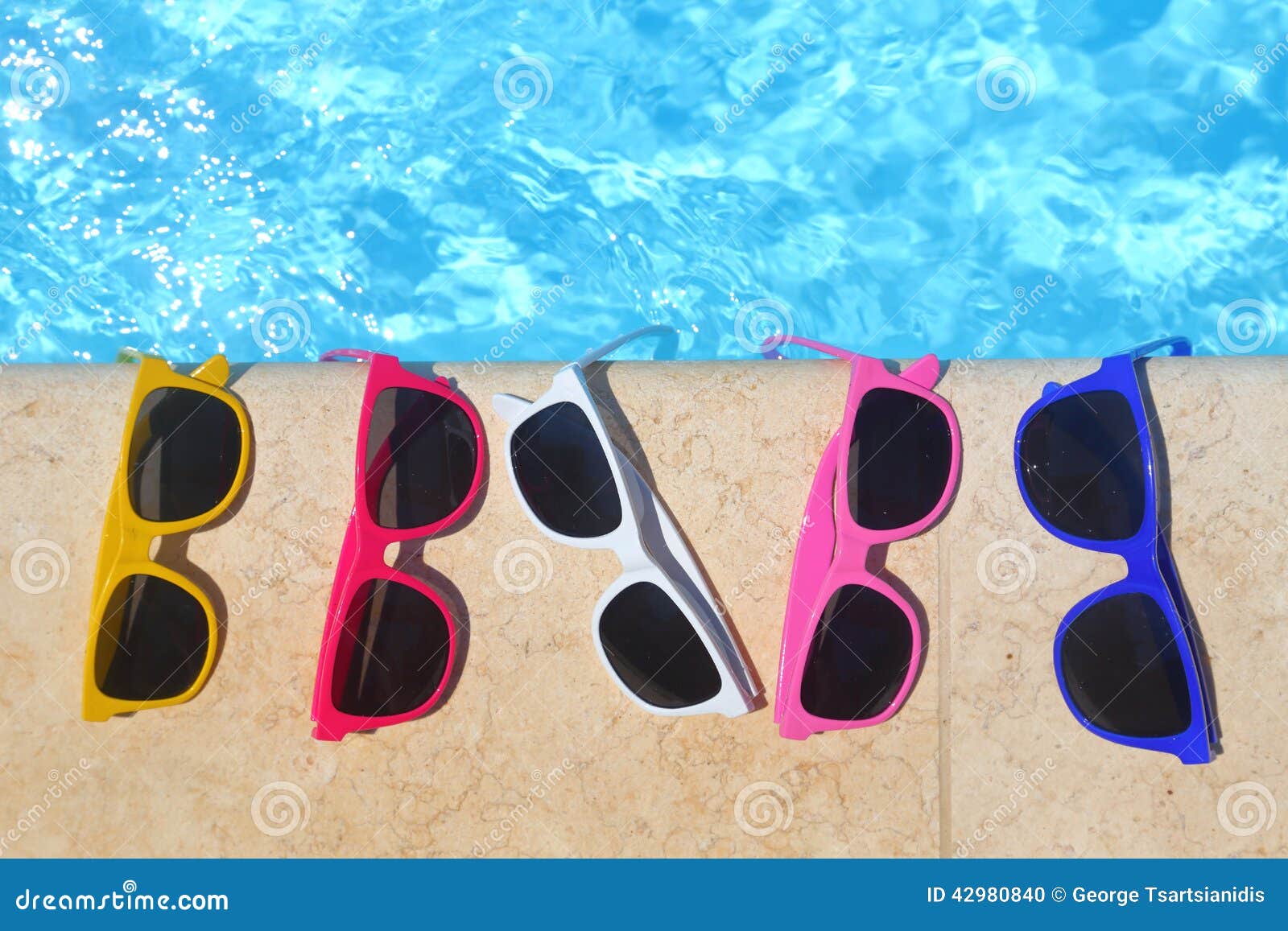 Colorful sunglasses stock photo. Image of summer, travel - 42980840