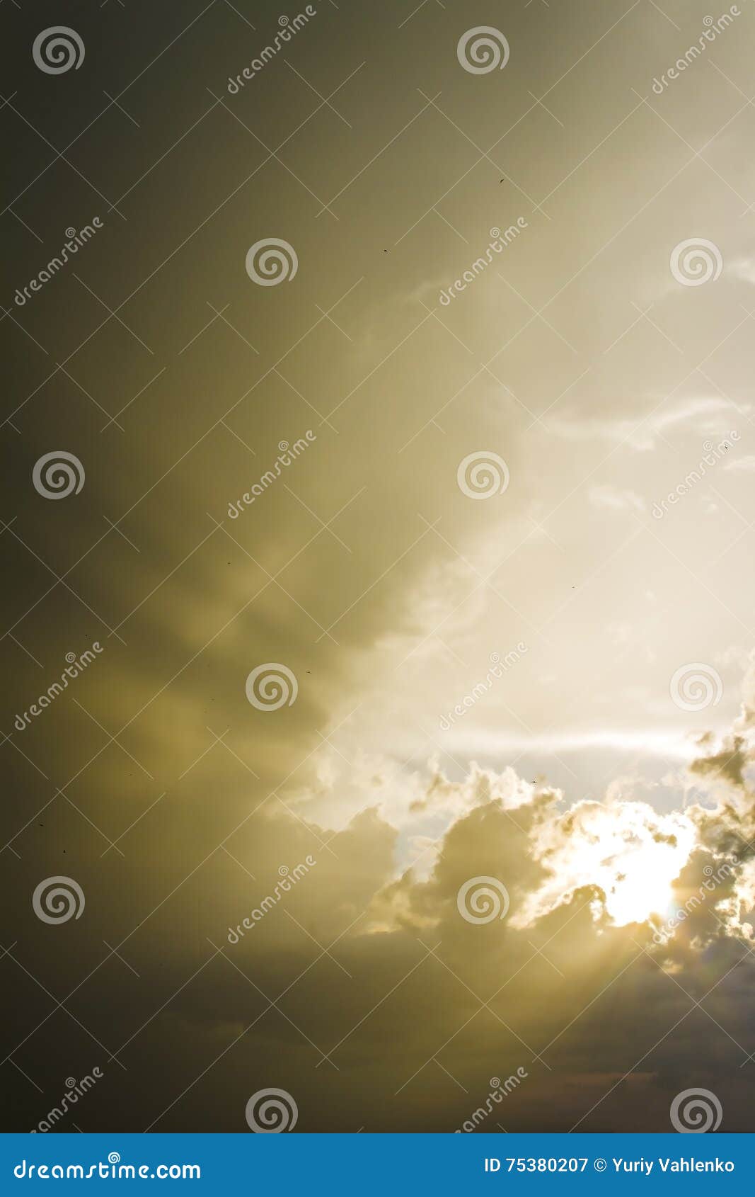 Colorful Sunrise, Sunset Clouds and Sun Rays. Nature, Background ...