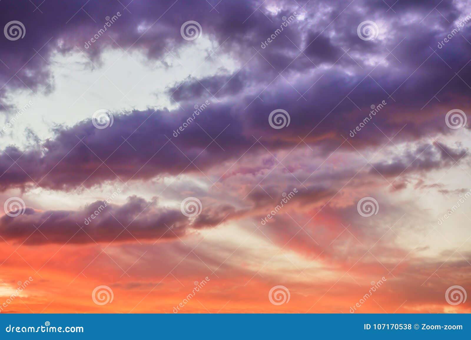 Colorful sunset clouds stock photo. Image of sundown - 107170538