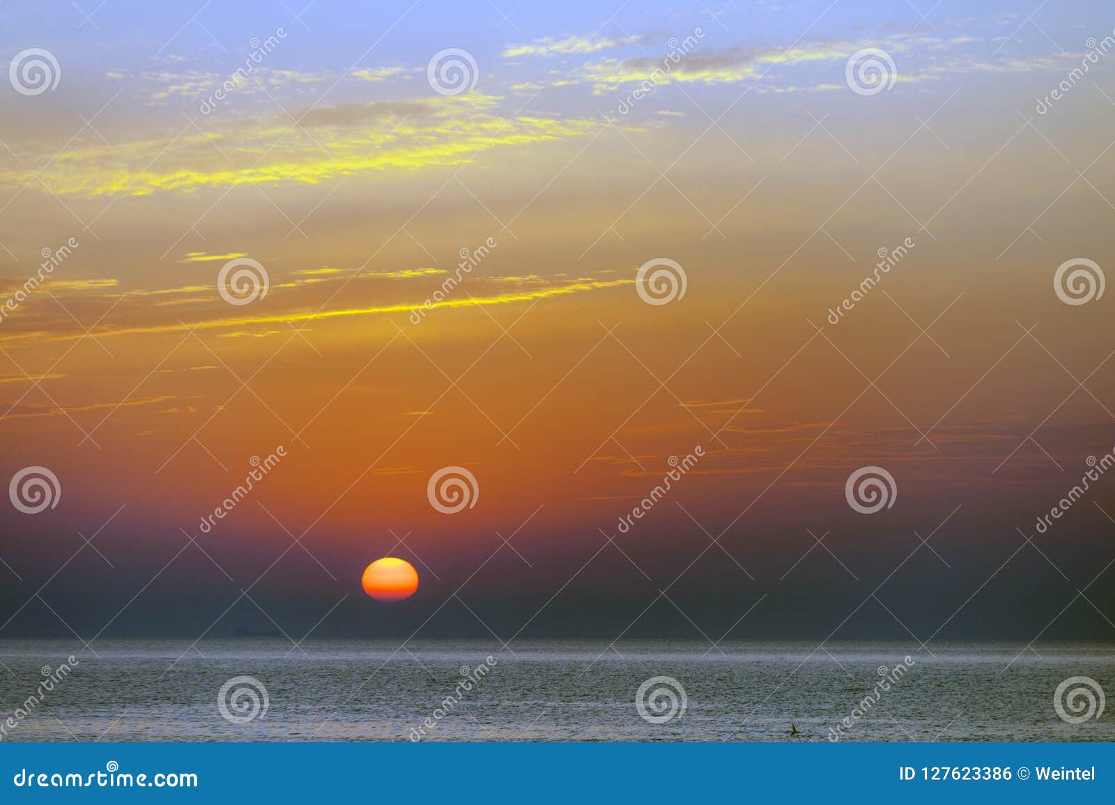 Colorful Sunset at the Mare Balticum Stock Photo - Image of water, mare ...