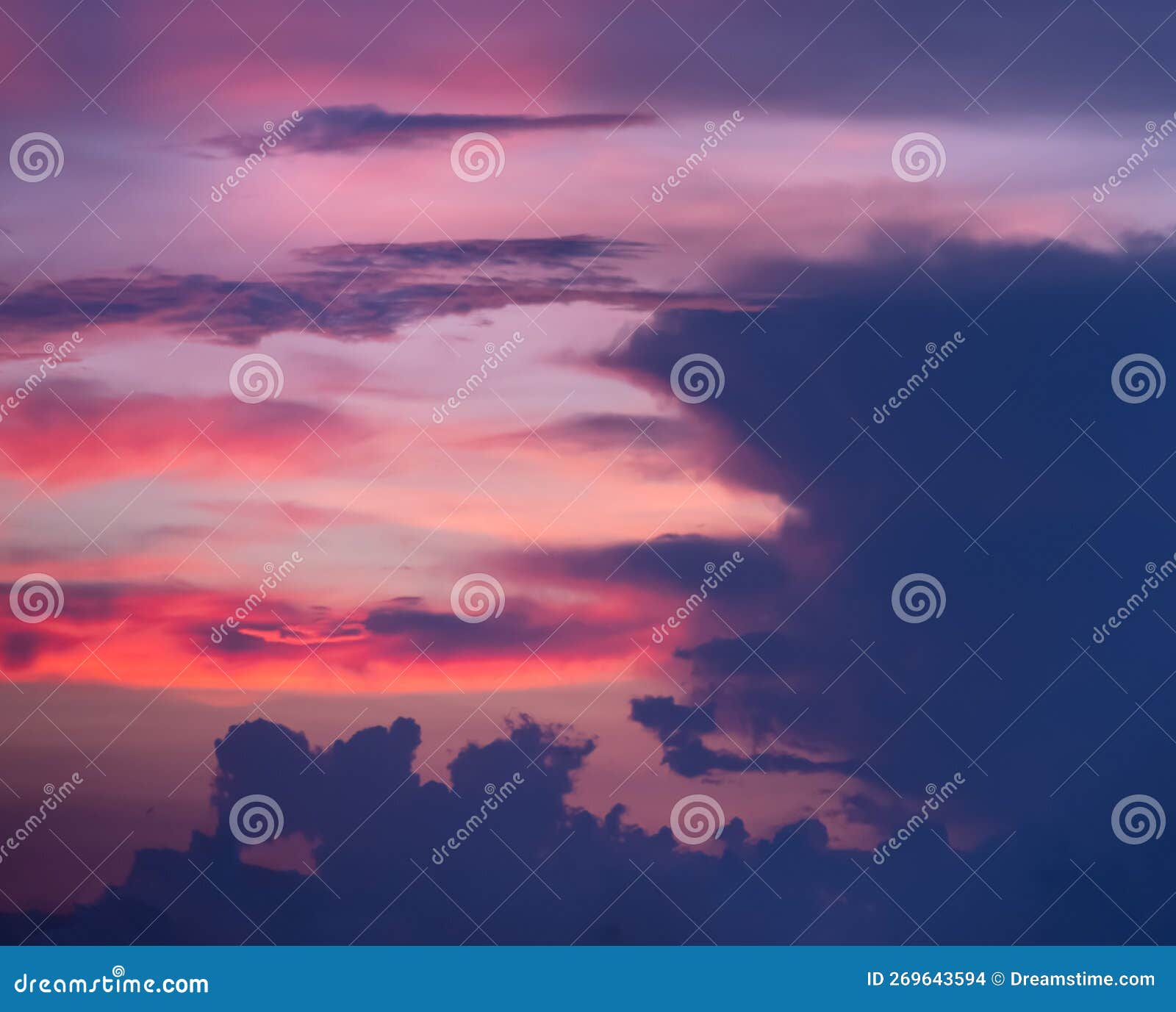 Colorful Sunset Sky and Clouds, Abstract Nature Background Stock Photo ...