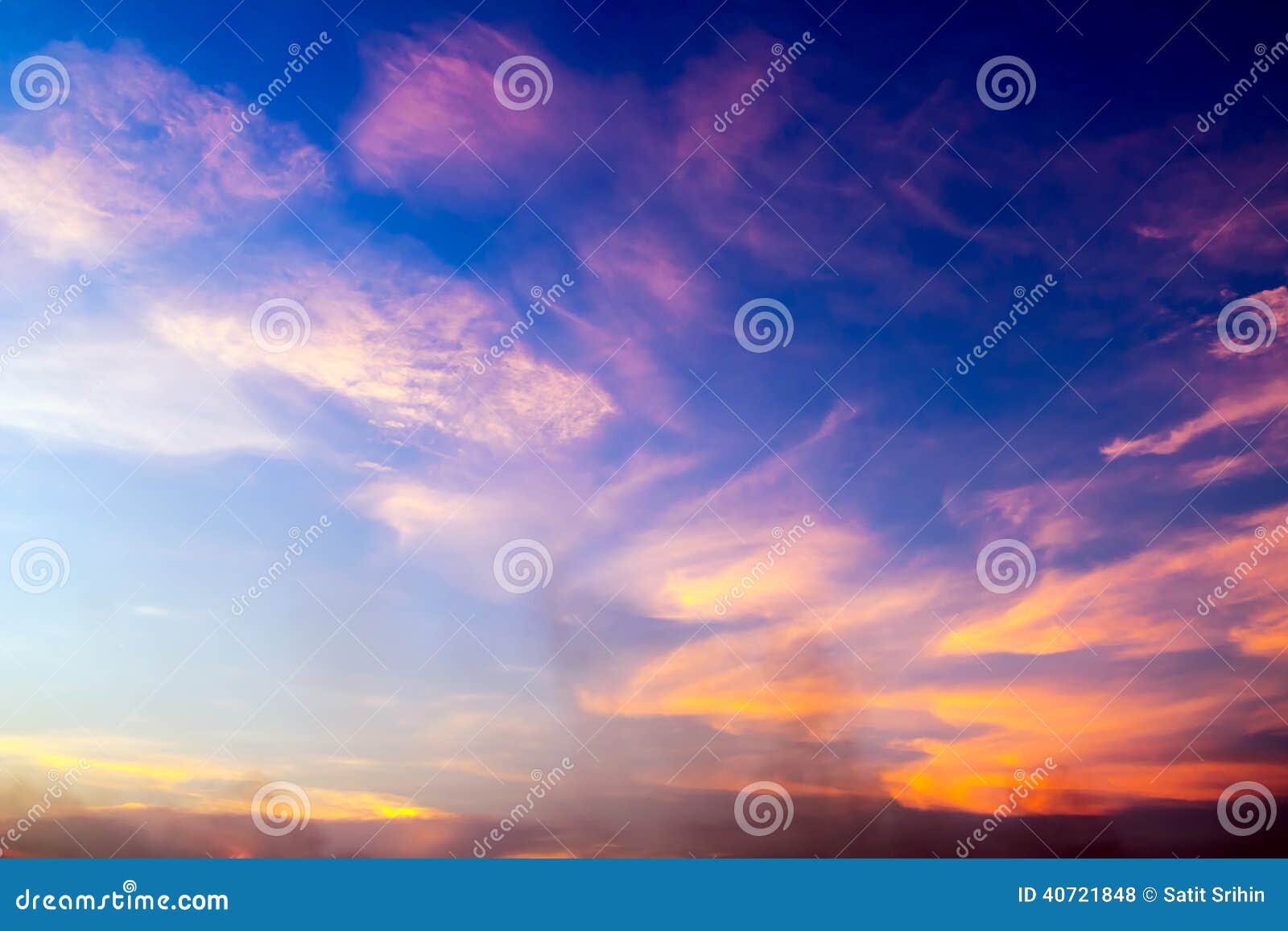 Colorful sunset stock photo. Image of beautiful, smoke - 40721848