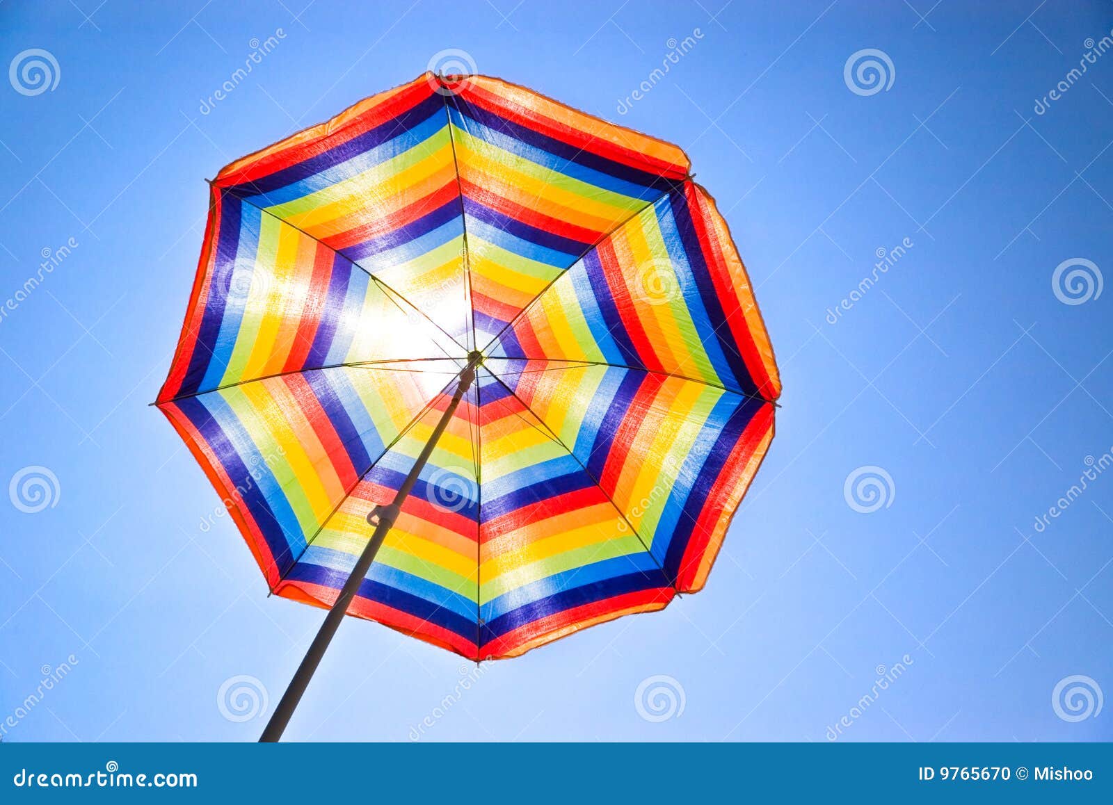 Colorful sunshade stock photo. Image of summer, getaway - 9765670