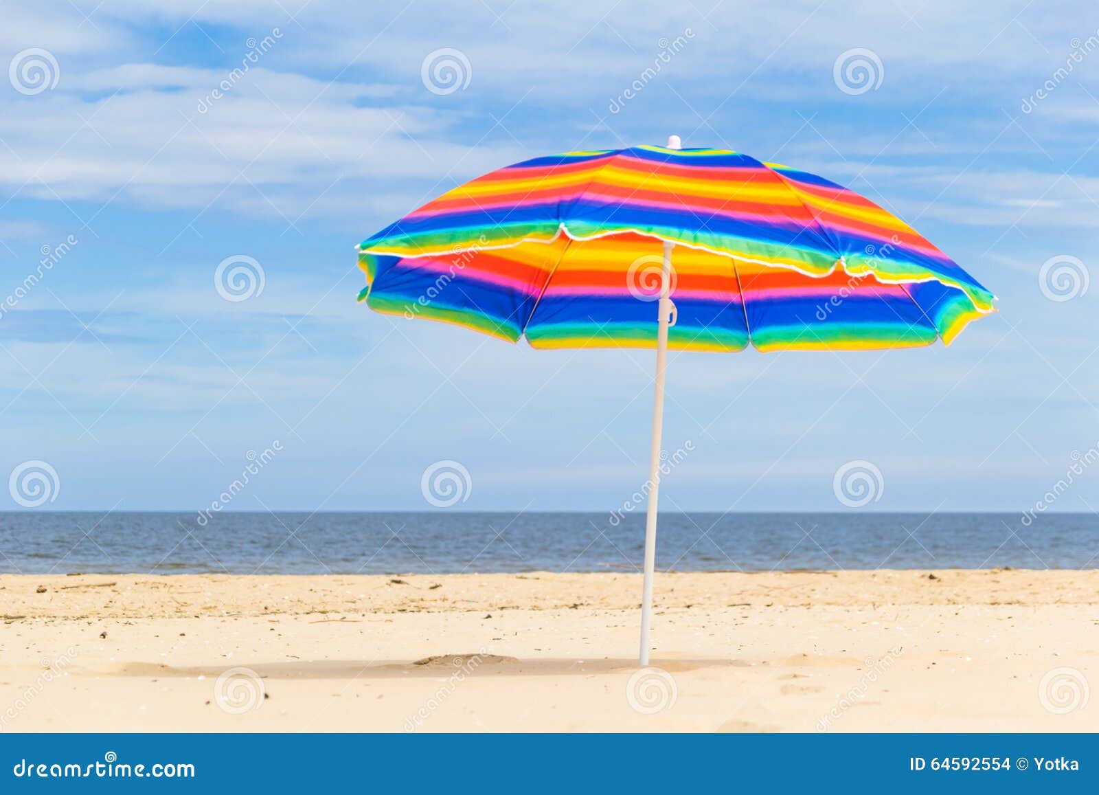 Colorful Sunshade Sunny Beach Stock Photo - Image of natural, abstract ...