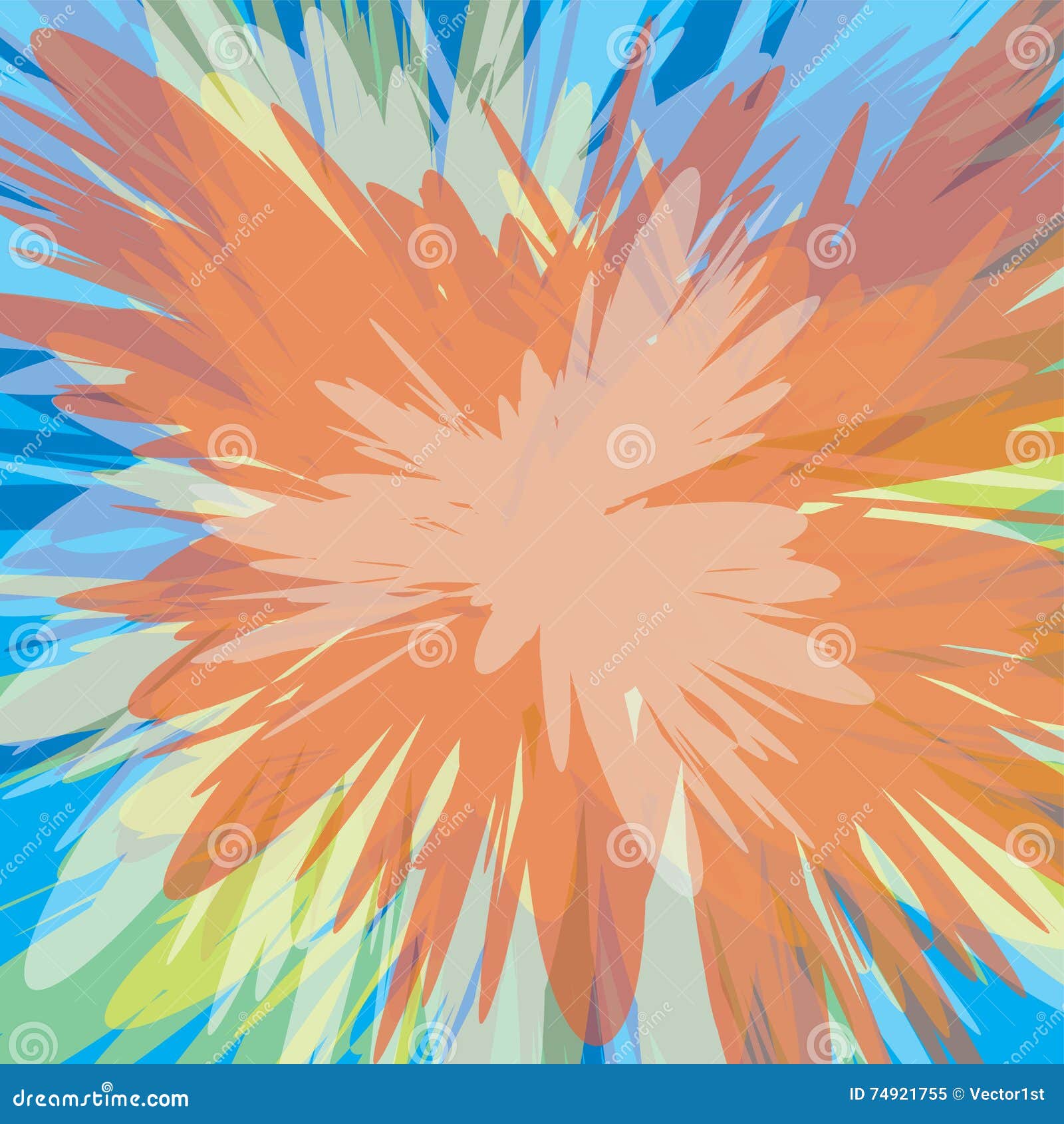 Colorful Supernova Blast Background Stock Vector - Illustration of ...
