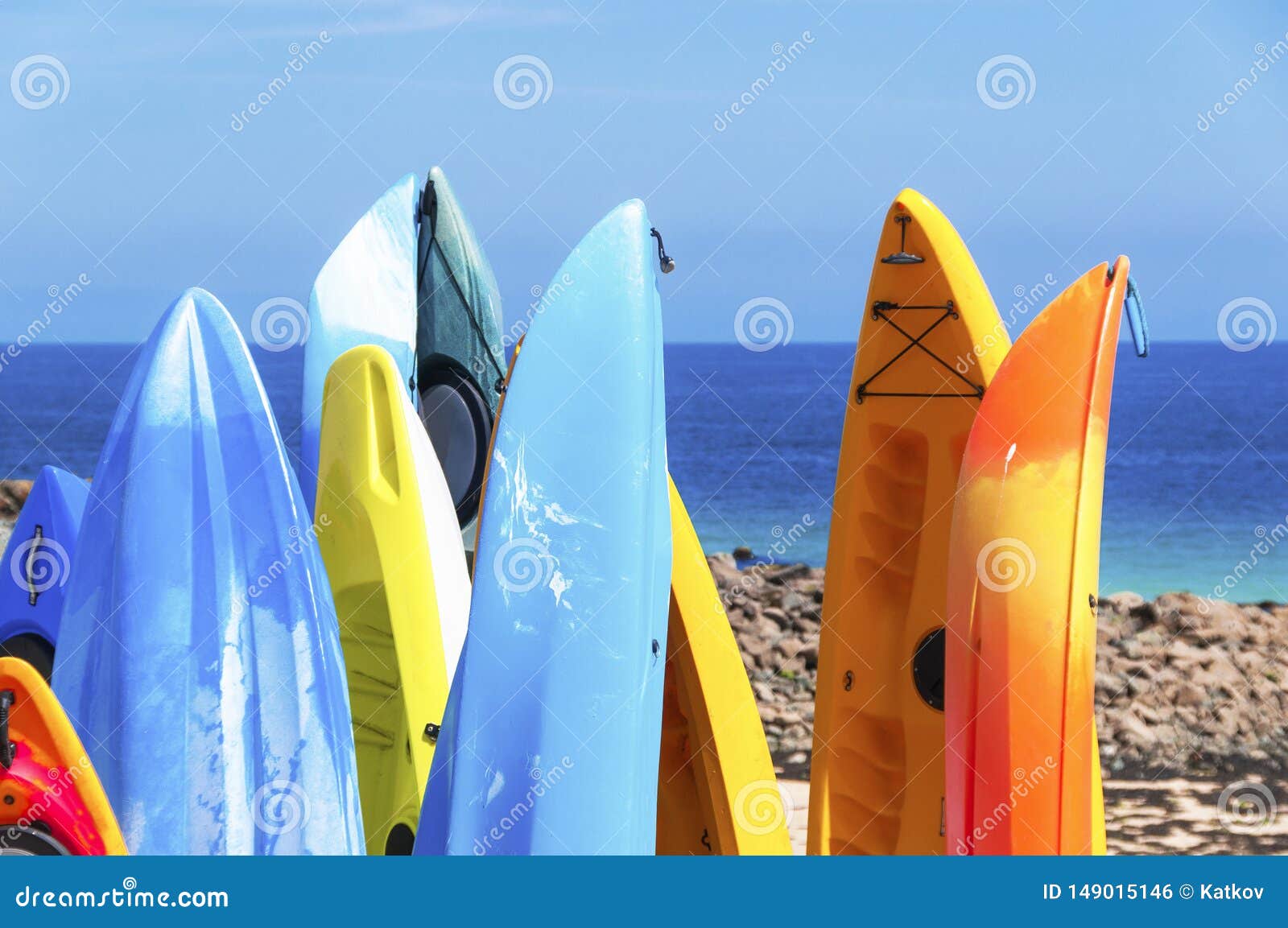 Colorful Surfboards on the Beach Stock Photo - Image of britain, resort ...