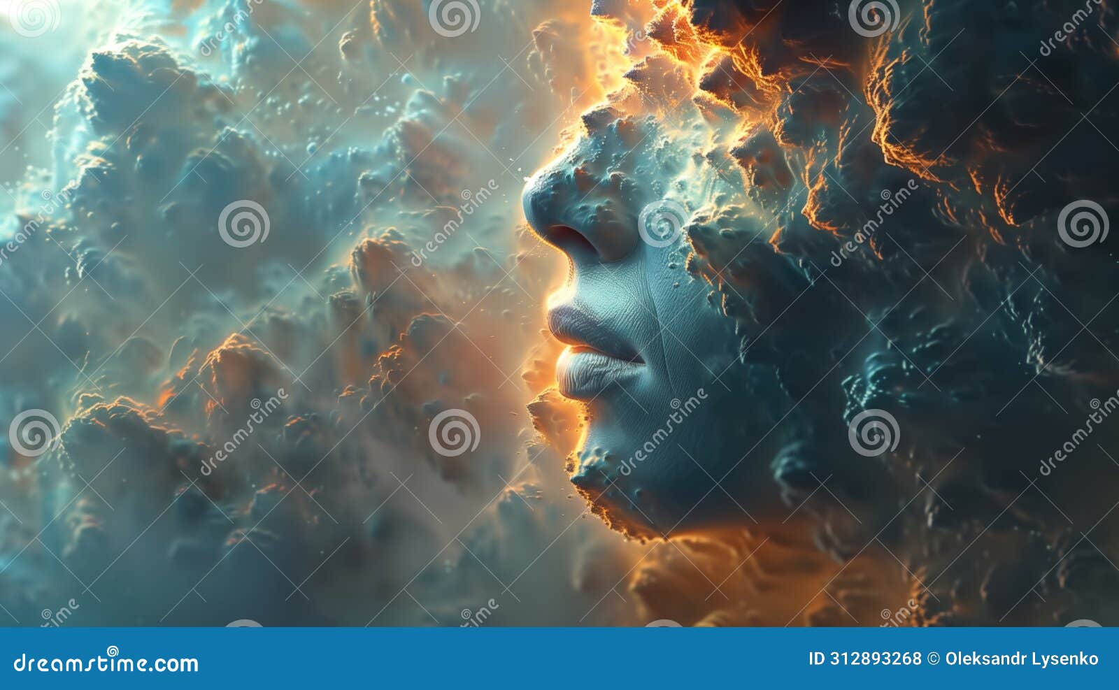 Colorful surreal landscape stock illustration. Illustration of surreal ...