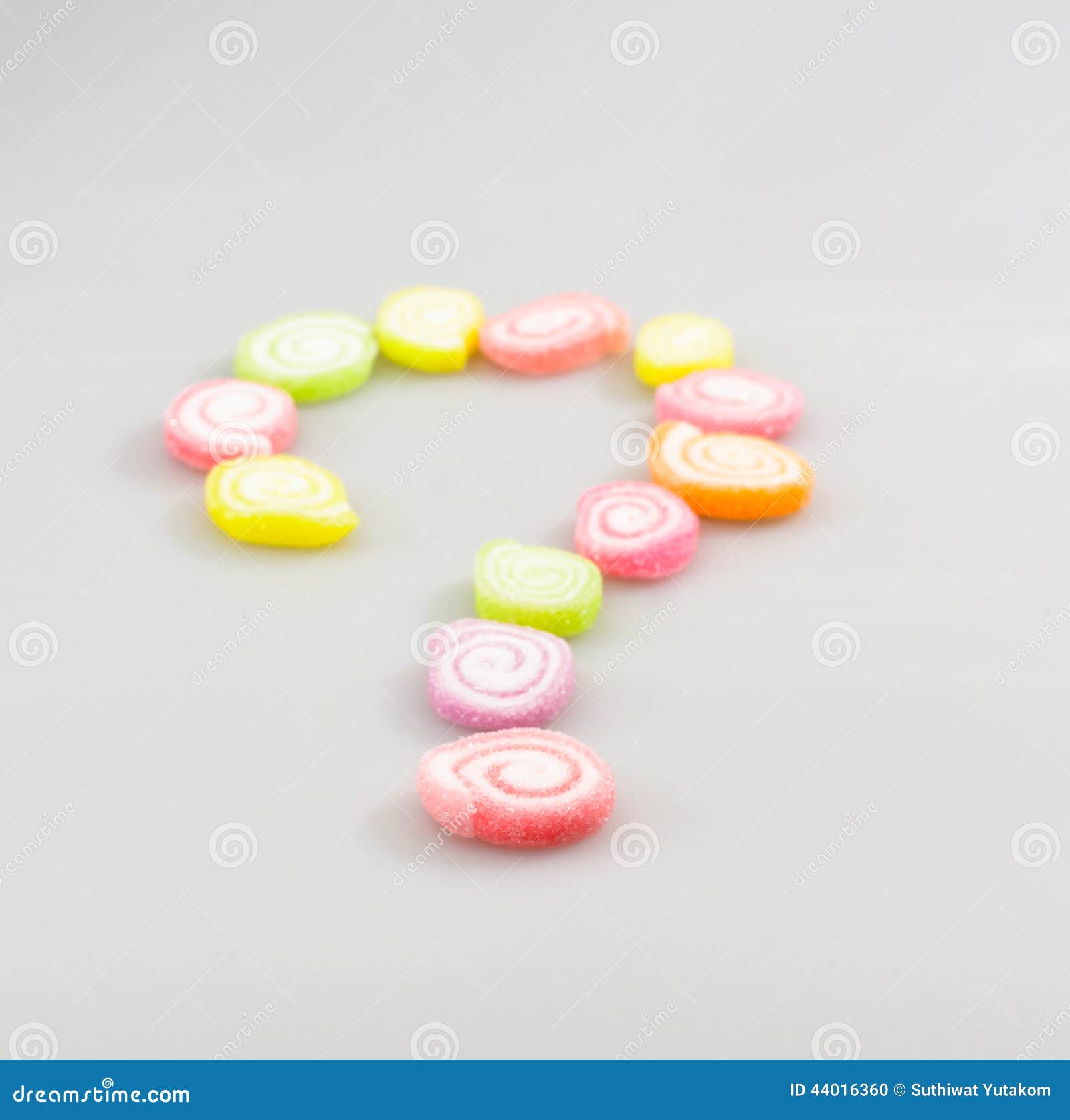 Colorful Sweet Fruit Jelly Candy Question Mark Stock Photos - Free ...